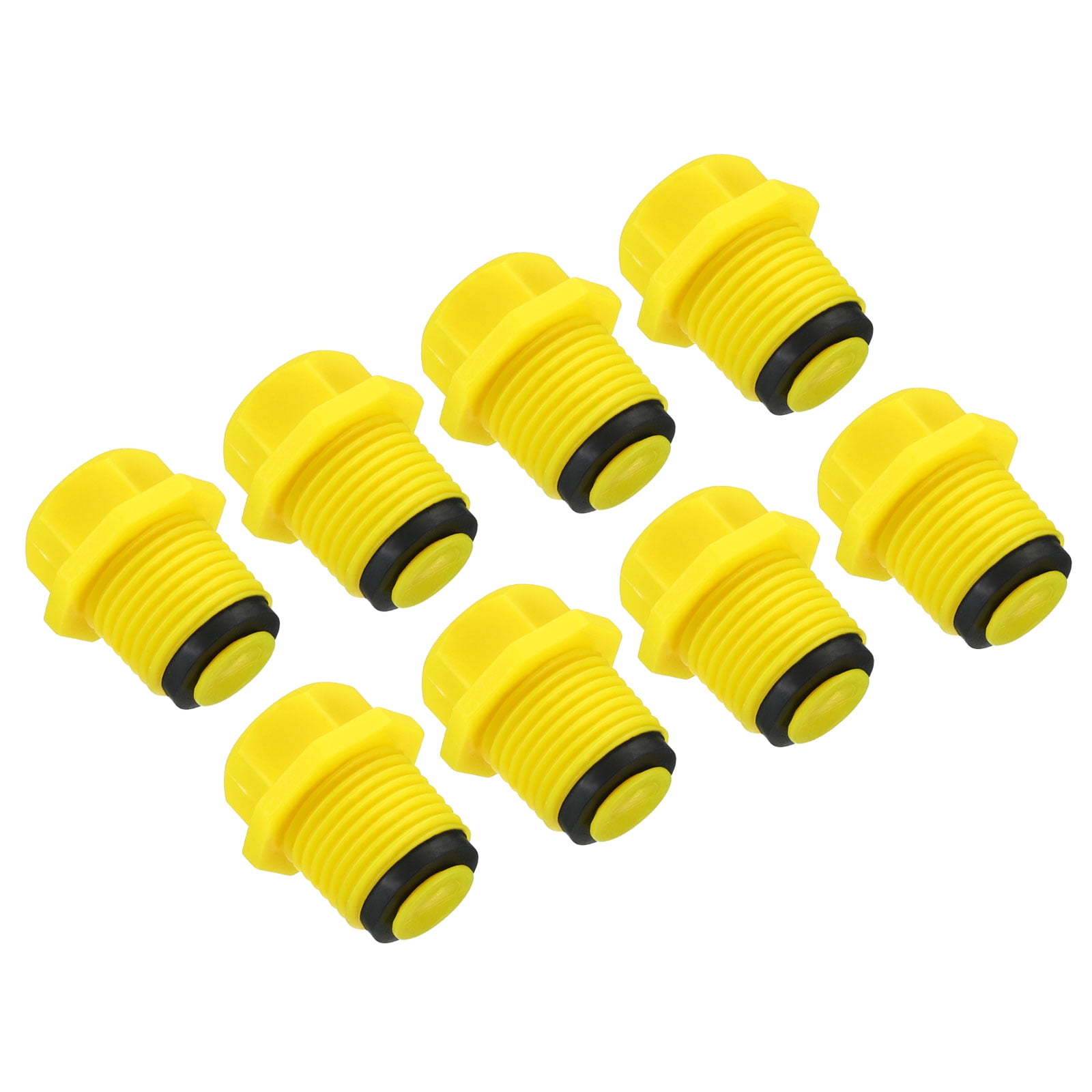 Uxcell 1/2PT PPR Pipe Fitting End Cap, 8 Pack Hex Male Water Tubing ...
