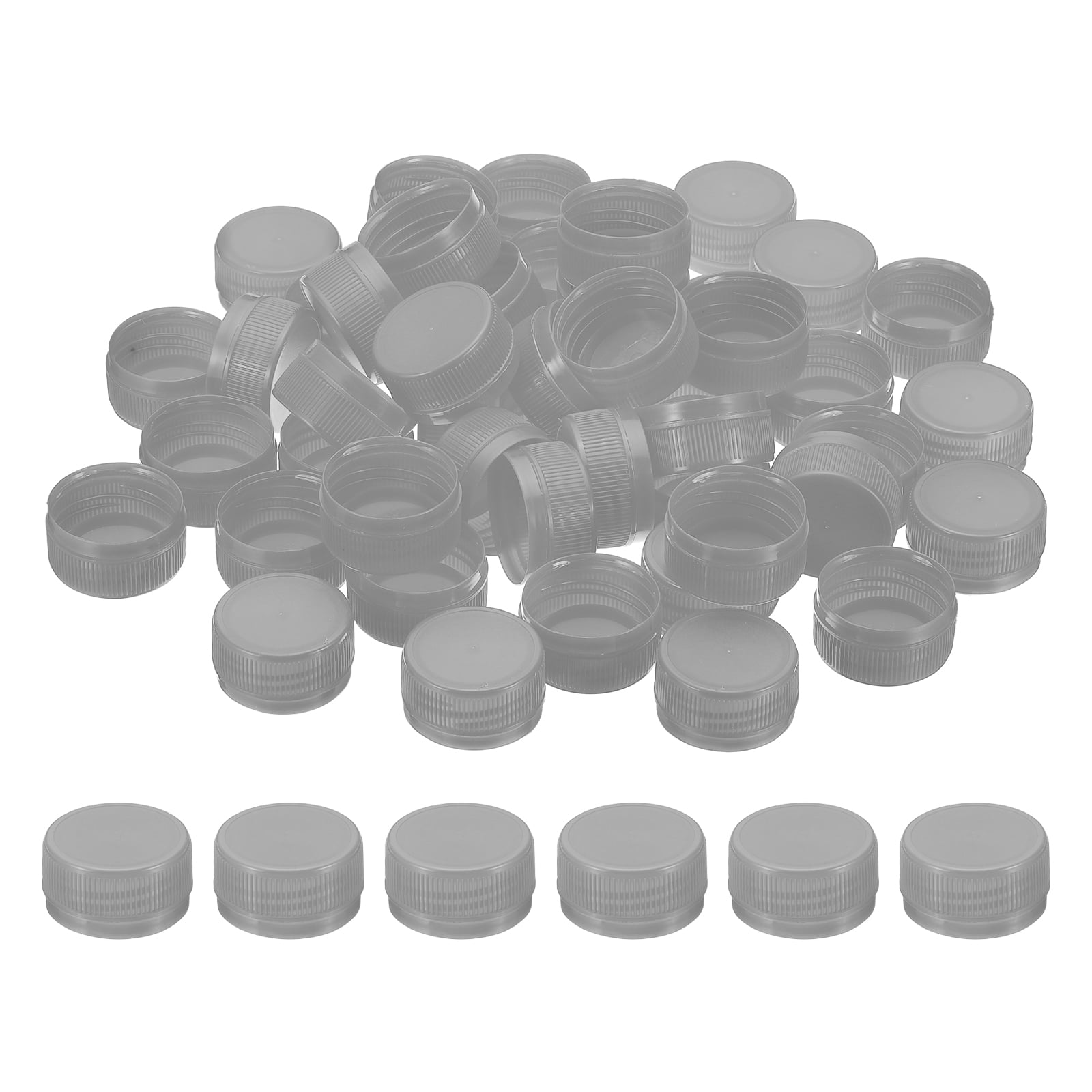 Uxcell 1.2inch Plastic Bottle Caps for Crafts, 50Pcs Bottle Screw Lids ...