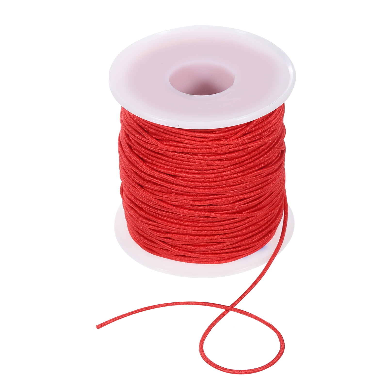 Uxcell 1.2mm 54 Yards Elastic String Cord Elastic Thread Beading String ...
