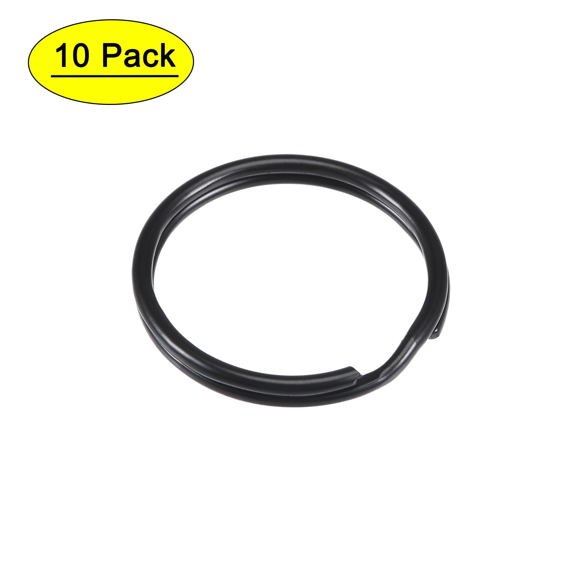 Uxcell 1.2x20mm Open Flat Split Keyring Connector Electrophoretic Paint ...