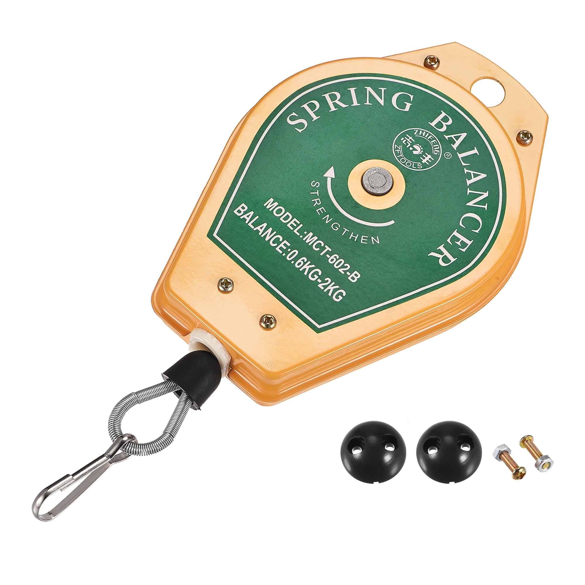 Uxcell 1.3-4.4lbs (0.6-2kg) Retractable Spring Balancer 3 Meter Stretch ...