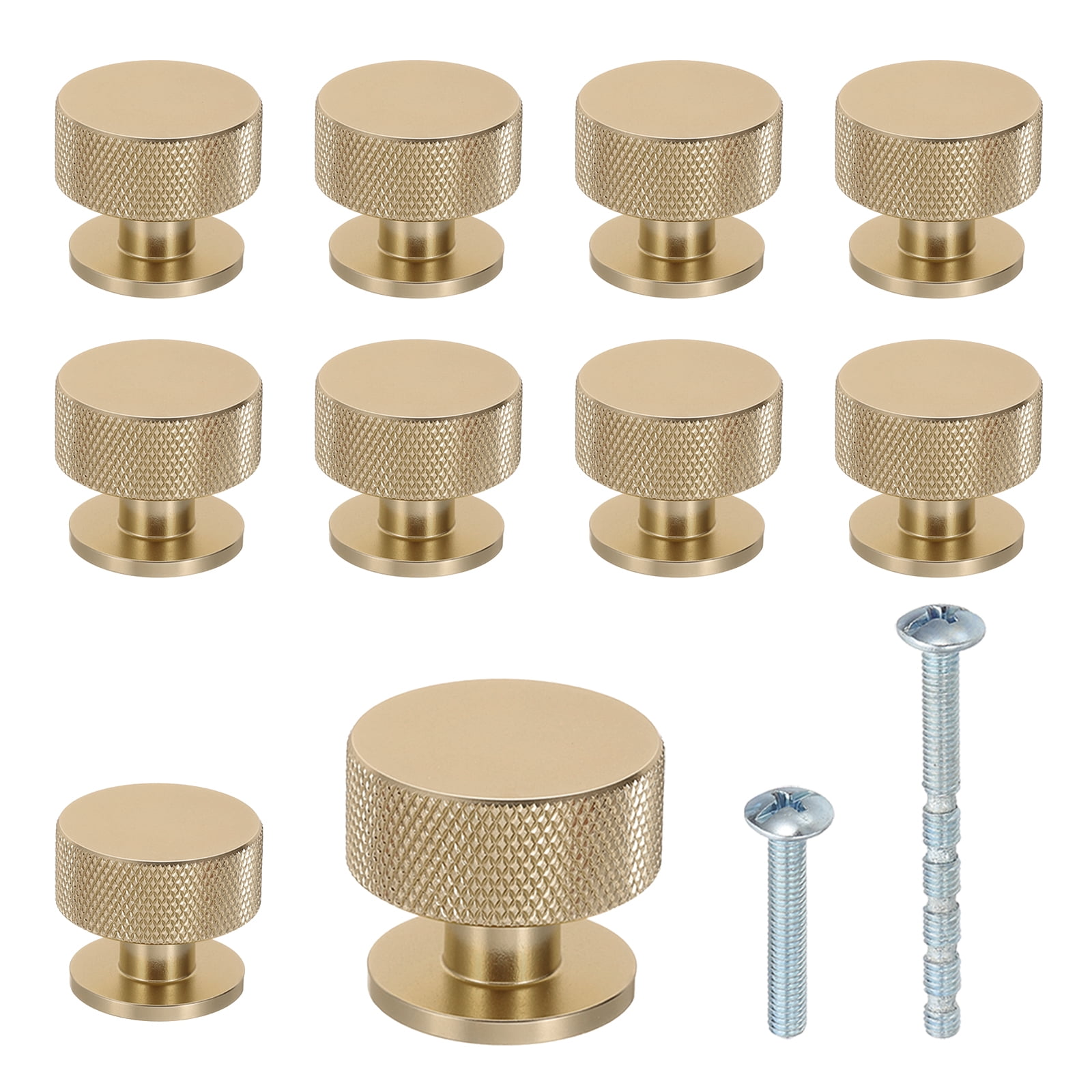 Uxcell 1.3 Inch Dia. Cabinet Knobs, 10pcs Drawer Round Pulls Handle ...