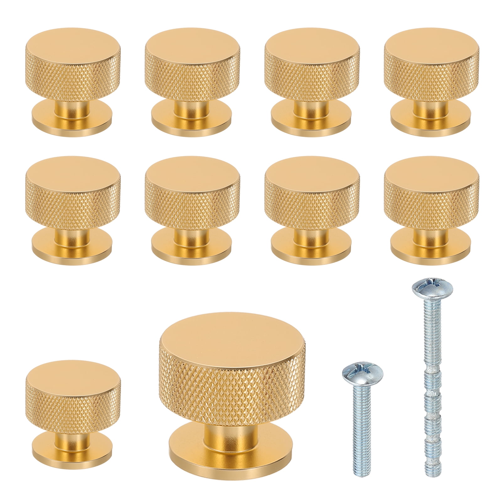 Uxcell 1.3 Inch Dia. Cabinet Knobs, 10pcs Drawer Round Pulls Handle ...