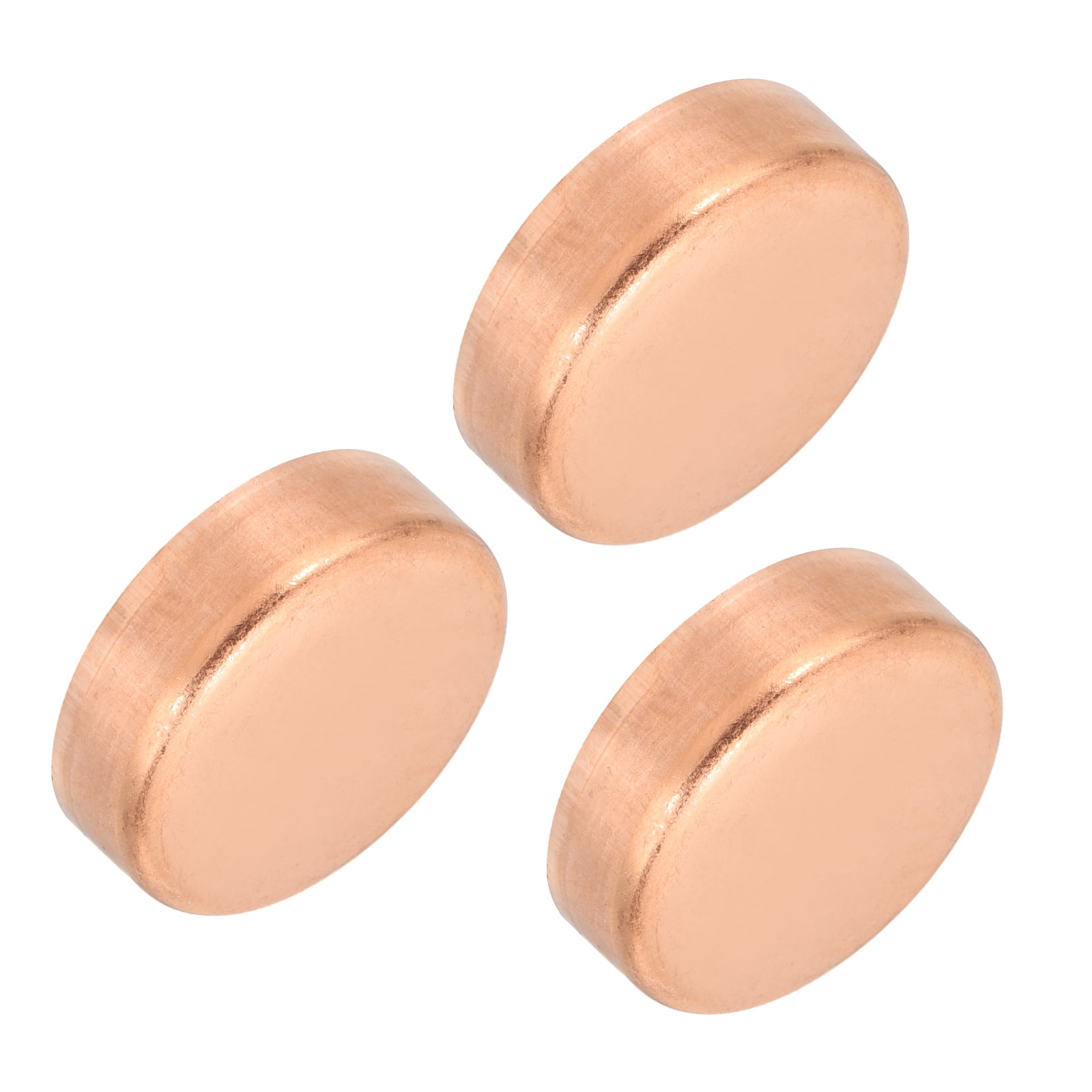 Uxcell 1-1/4 Inch ID Copper Pipe End Cap, 3Pcs Copper Fitting Cap Sweat ...
