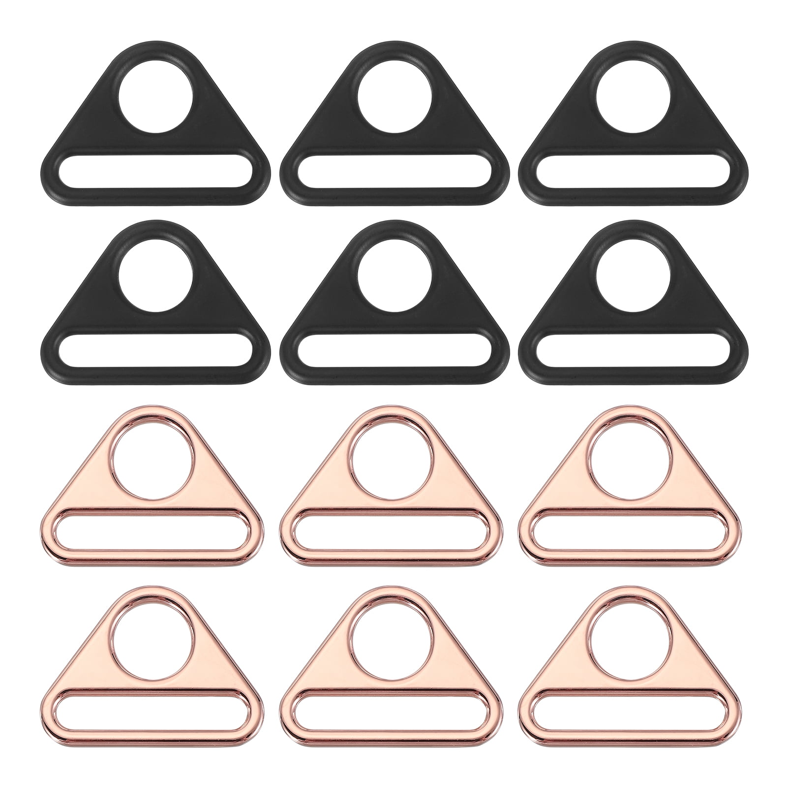 Uxcell Triangle Buckle Adjuster, Triangle D Ring Metal Buckles with Bar ...