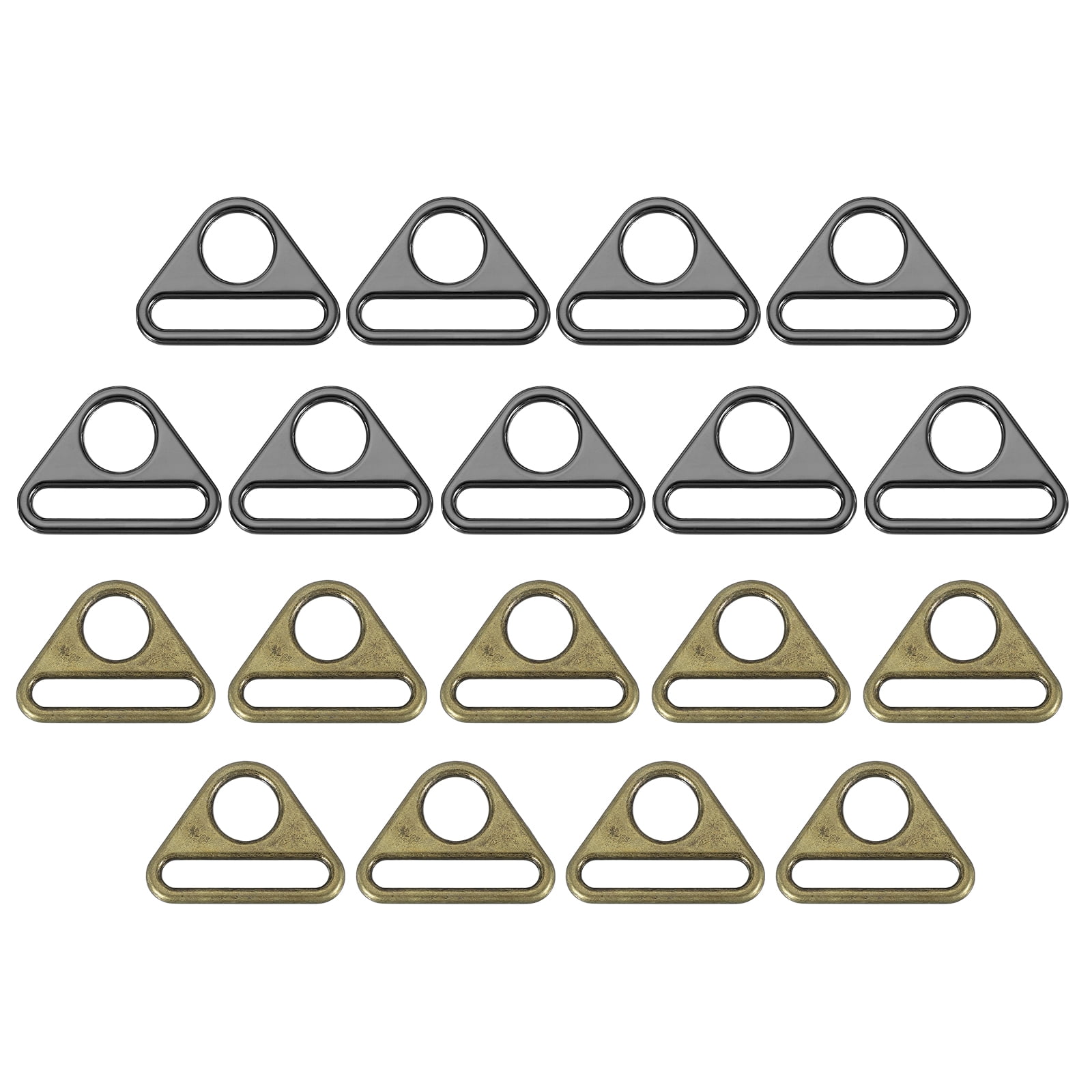 Uxcell Triangle Buckle Adjuster, Triangle D Ring Metal Buckles with Bar ...