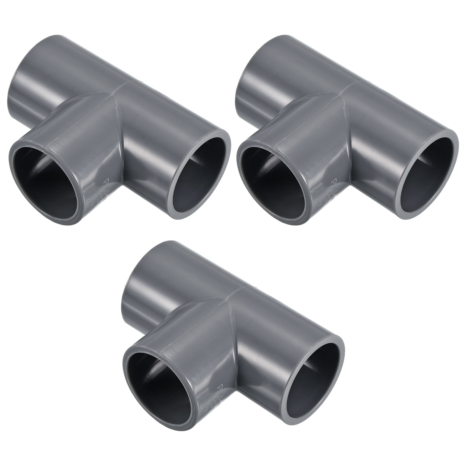 Uxcell 3 Way Tee Pipe Fittings Pack Joint Coupling Pipe Adapter for ...