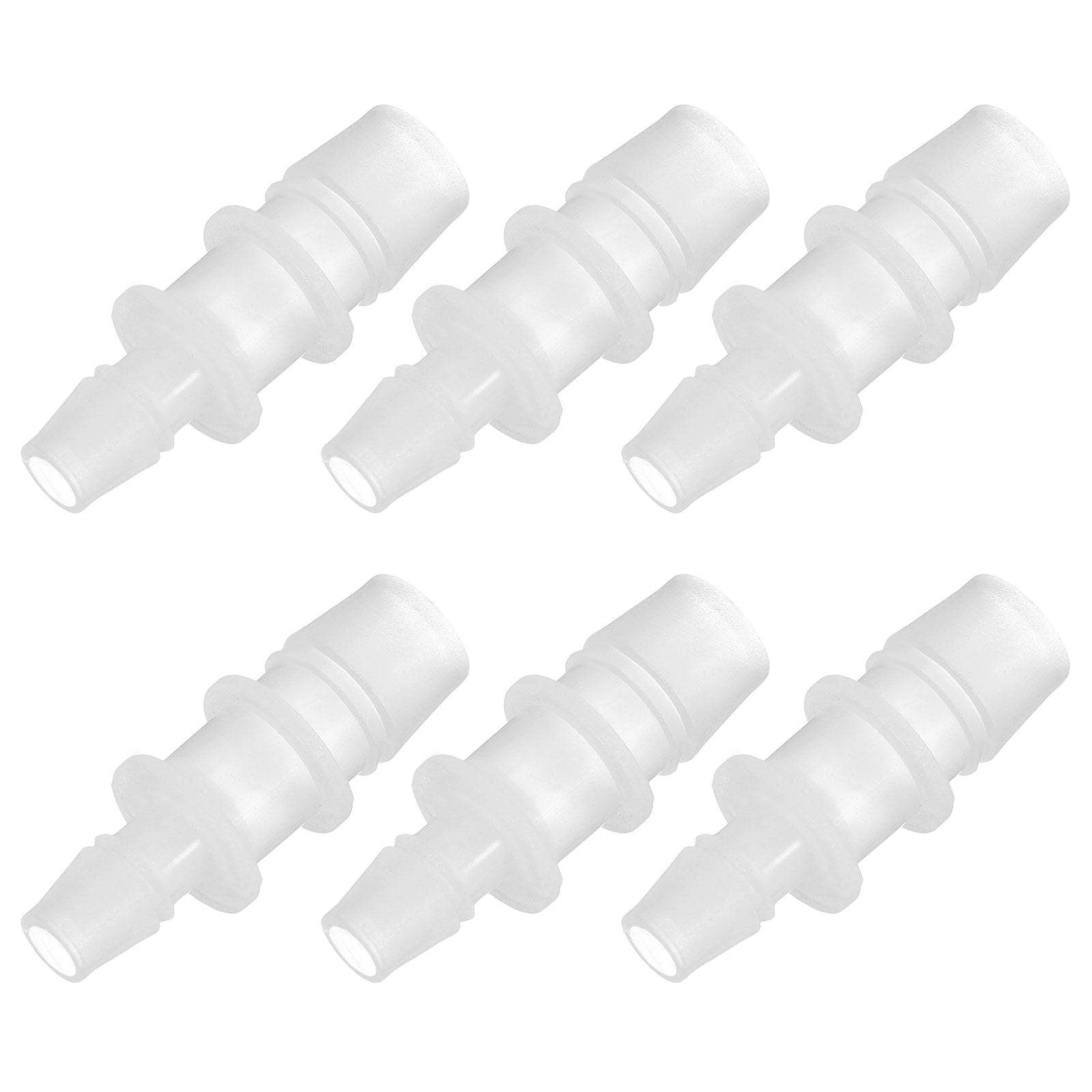 Uxcell 1/3" to 1/2" 6 Pcs Plastic Hose Barb Fittings, Reducer Tube ...