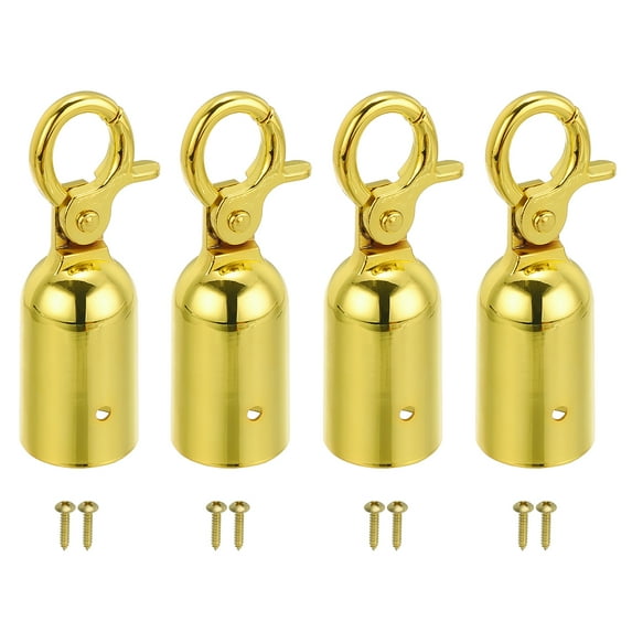 Uxcell 1.3"x3.9" Stanchion Rope End Stopper, 4 Pack Cord End Caps ...