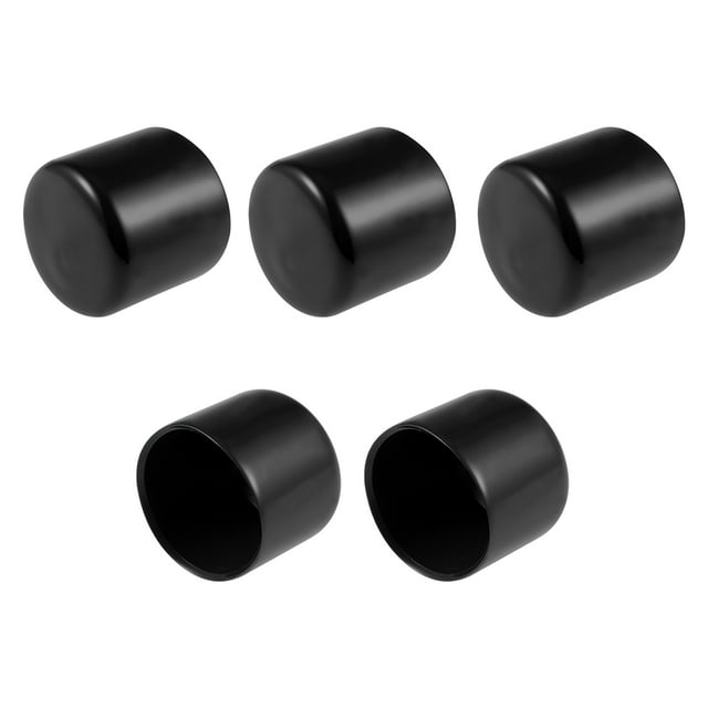Uxcell 1.34'' Vinyl Round Caps Cover Screw Thread Protector Rubber ...