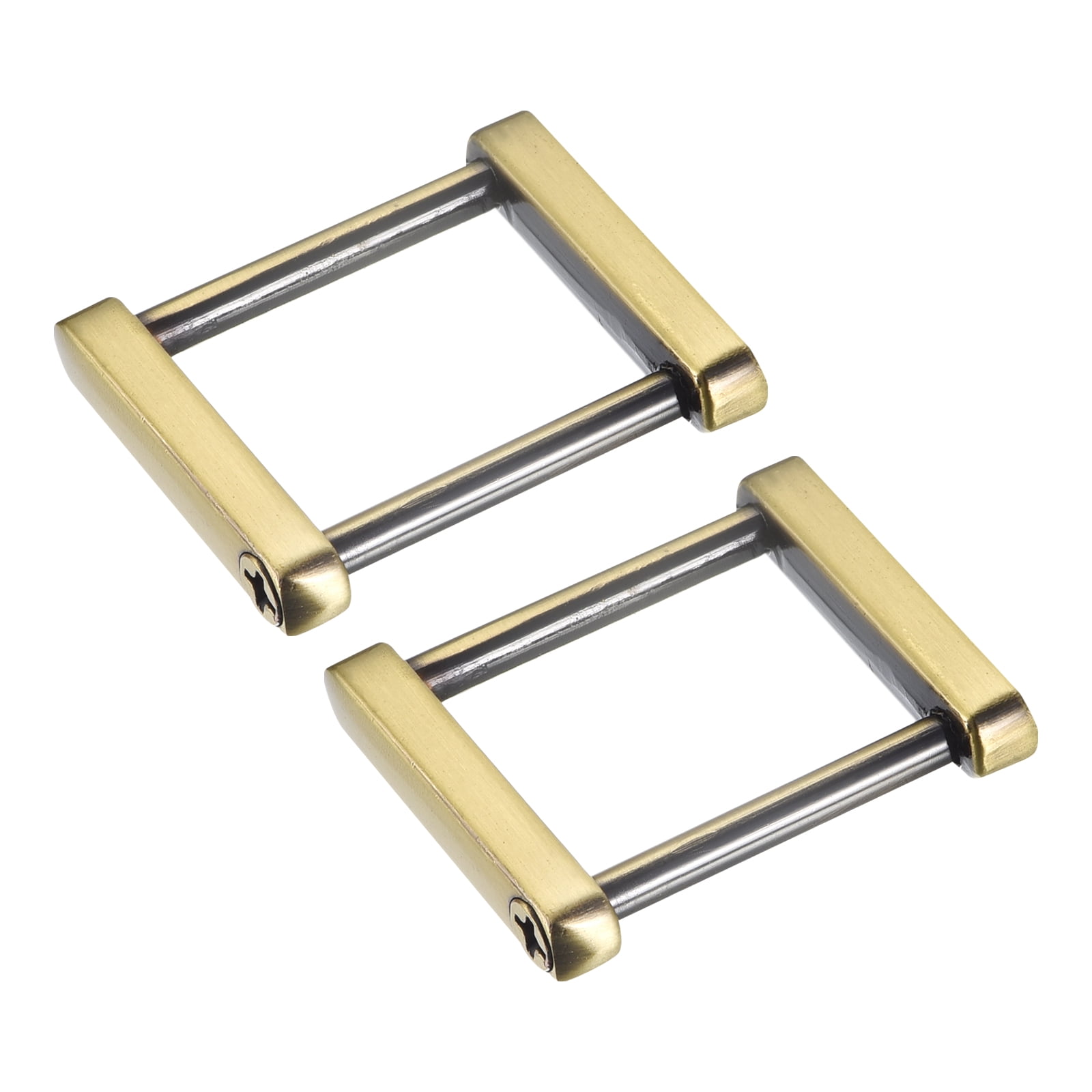 Uxcell 1.38 inch Rectangle Screw Ring Buckle Strap Connector Bag Loop ...