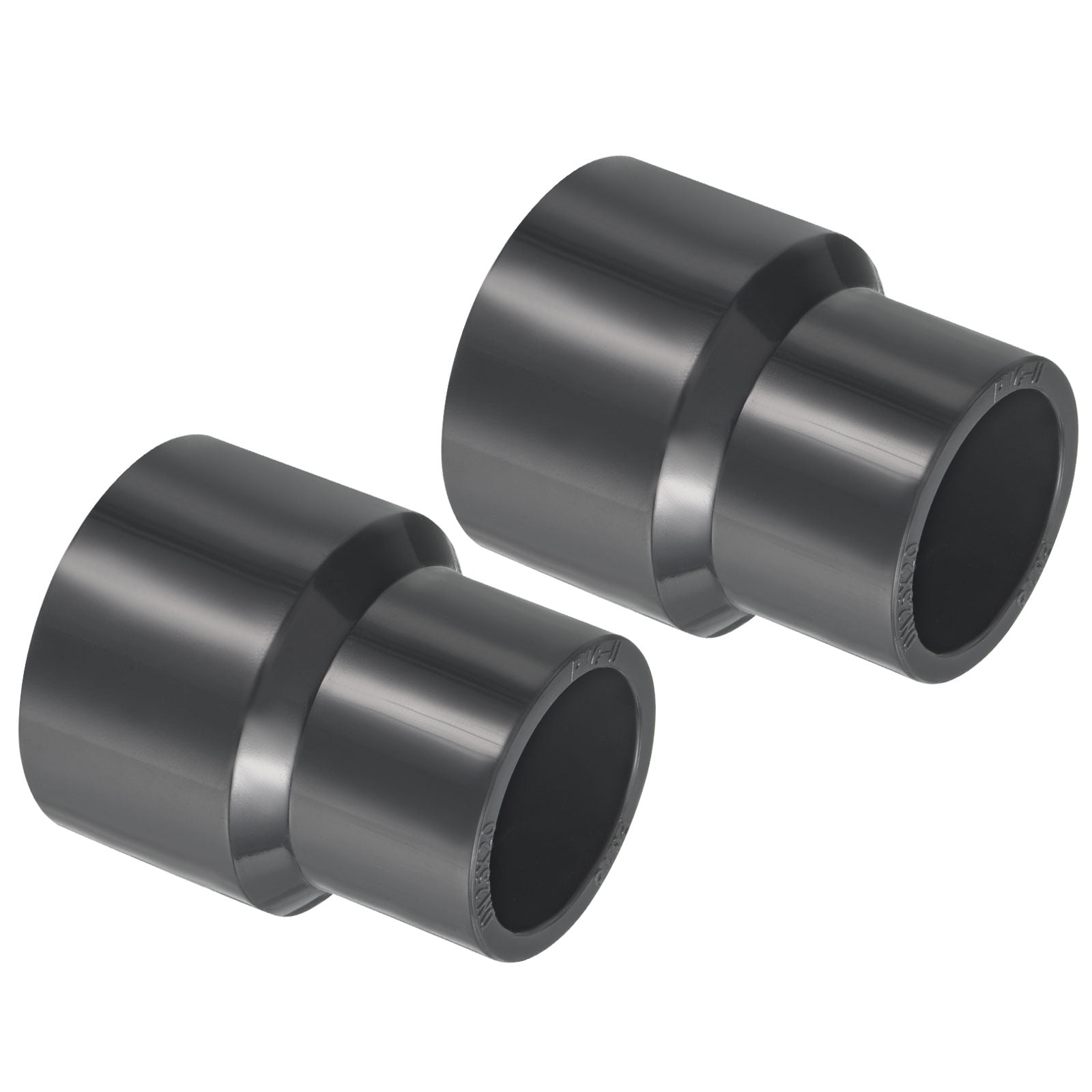 Uxcell 1.3x1" ID Reducer Pipe Fitting PVC Straight Socket Coupling ...