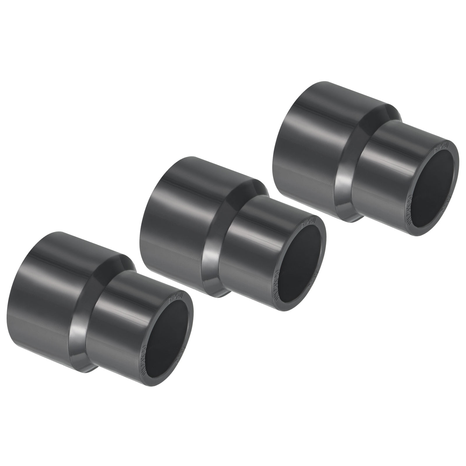 Uxcell 1.3x1" ID Reducer Pipe Fitting PVC Straight Socket Coupling ...