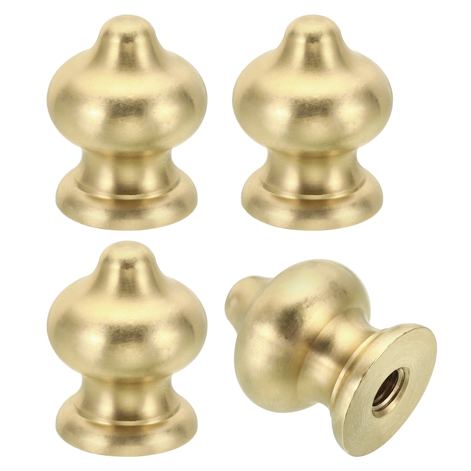 Uxcell 1/4-27 Lamp Finial Ball Cap Knob Lamp Shade Harp Top Screw Nut ...