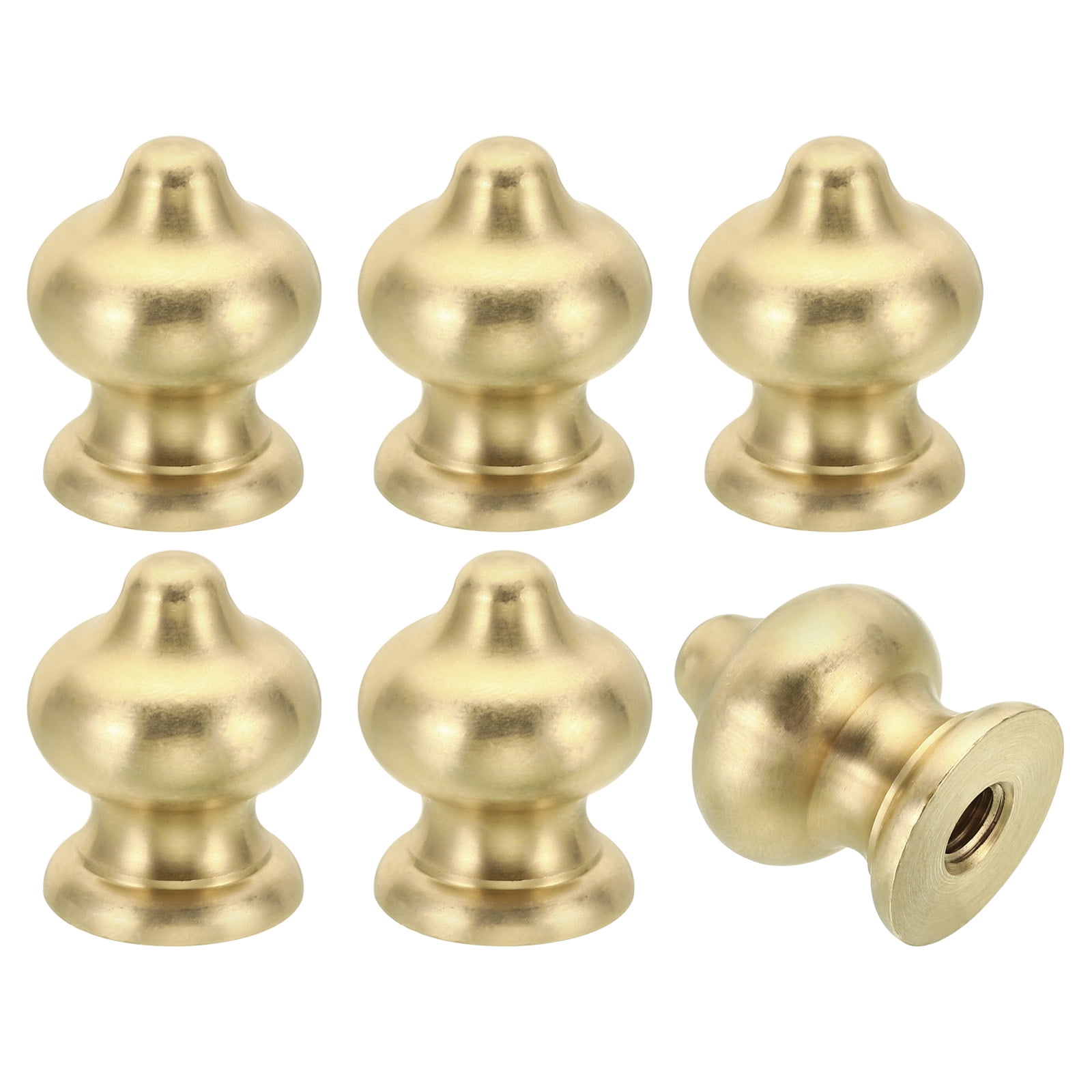 Uxcell 1/4-27 Lamp Finial Ball Cap Knob Lamp Shade Harp Top Screw Nut ...