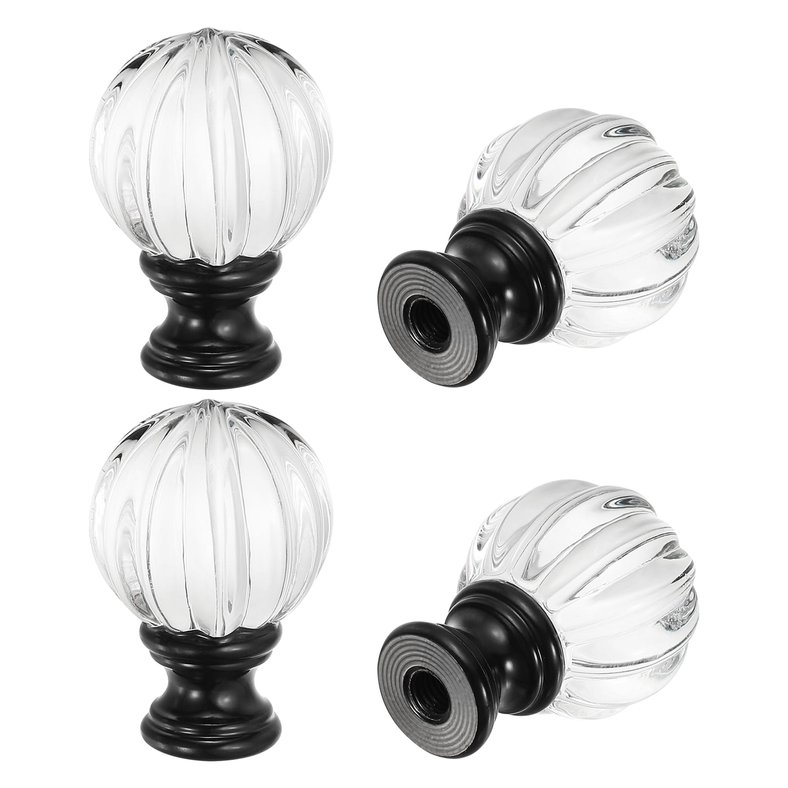 Uxcell 1/4-27 Lamp Finial Cap for Lampshade Harp Top, 4Pcs Cap Nut ...