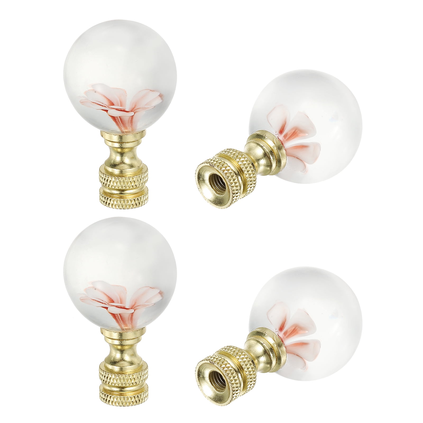 Uxcell 1/4-27 Lamp Finial Cap for Lampshade Harp Top, Cap Nut Screw Cap ...