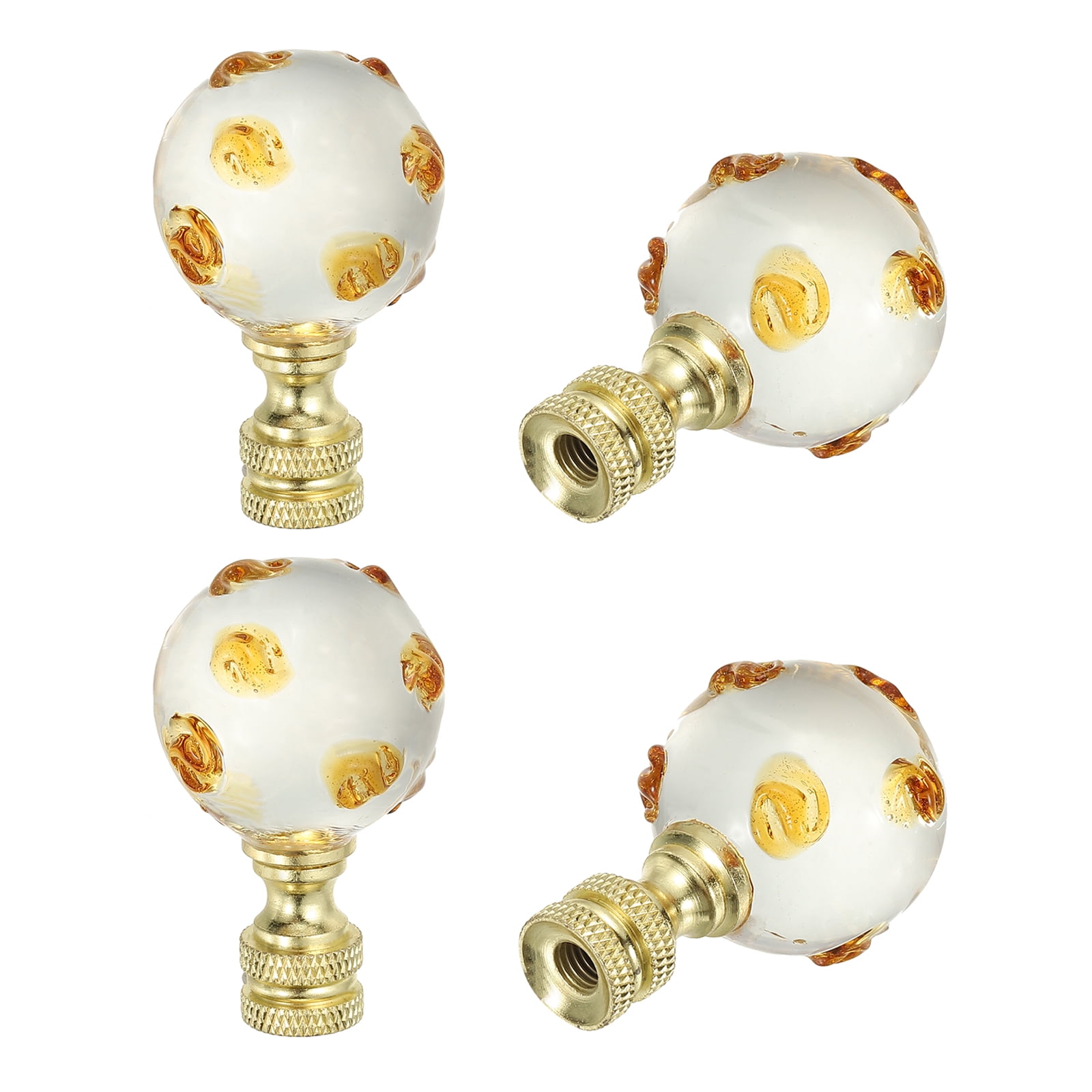 Uxcell 1/4-27 Lamp Finial Cap for Lampshade Harp Top, Cap Nut Screw Cap ...