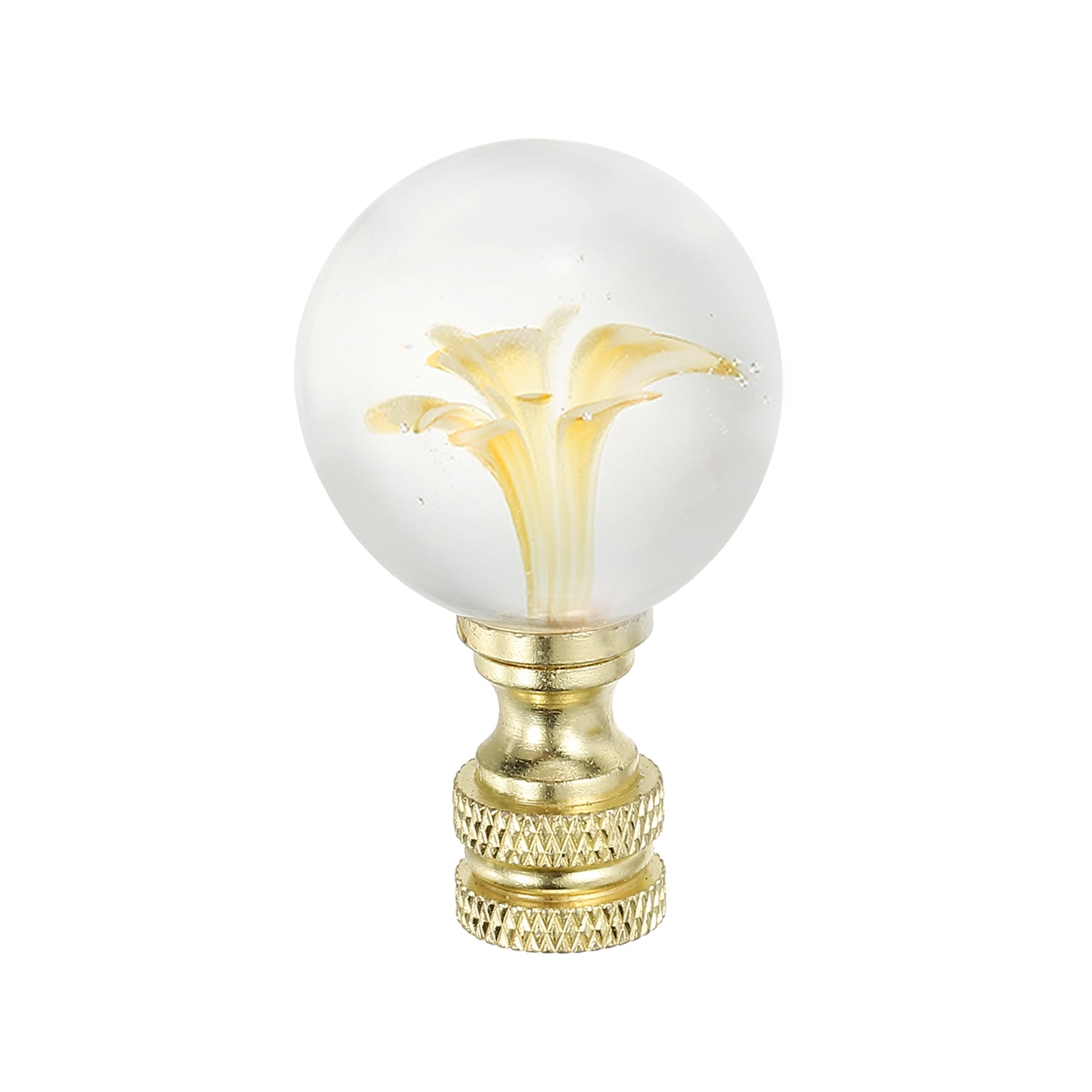 Uxcell 1/4-27 Lamp Finial Cap for Lampshade Harp Top, Cap Nut Screw Cap ...