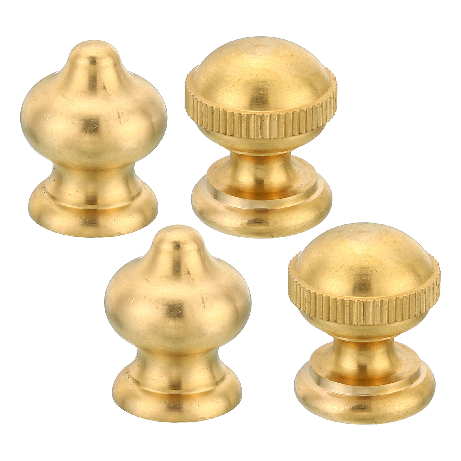 Uxcell 1/4-27 Thread Lamp Finial Cap Knob Brass Lamp Shade Harp Top ...
