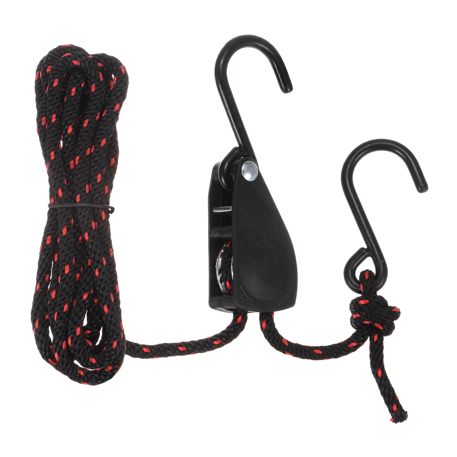 Uxcell 1/4" (6mm) Tie Down Rope Hanger Metal Gear Ratchets 7.9ft (2 ...