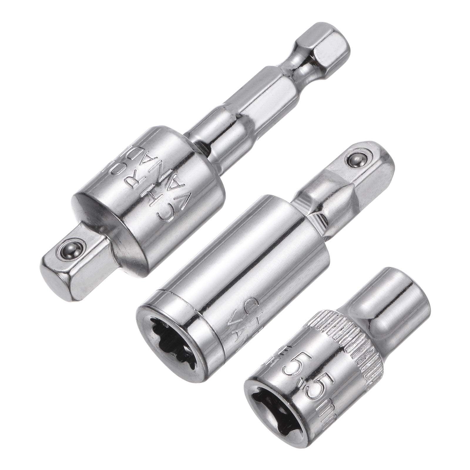 Uxcell 1/4" Drive 5.5mm Shallow Socket Swivel Joints Hex Shank Impact ...