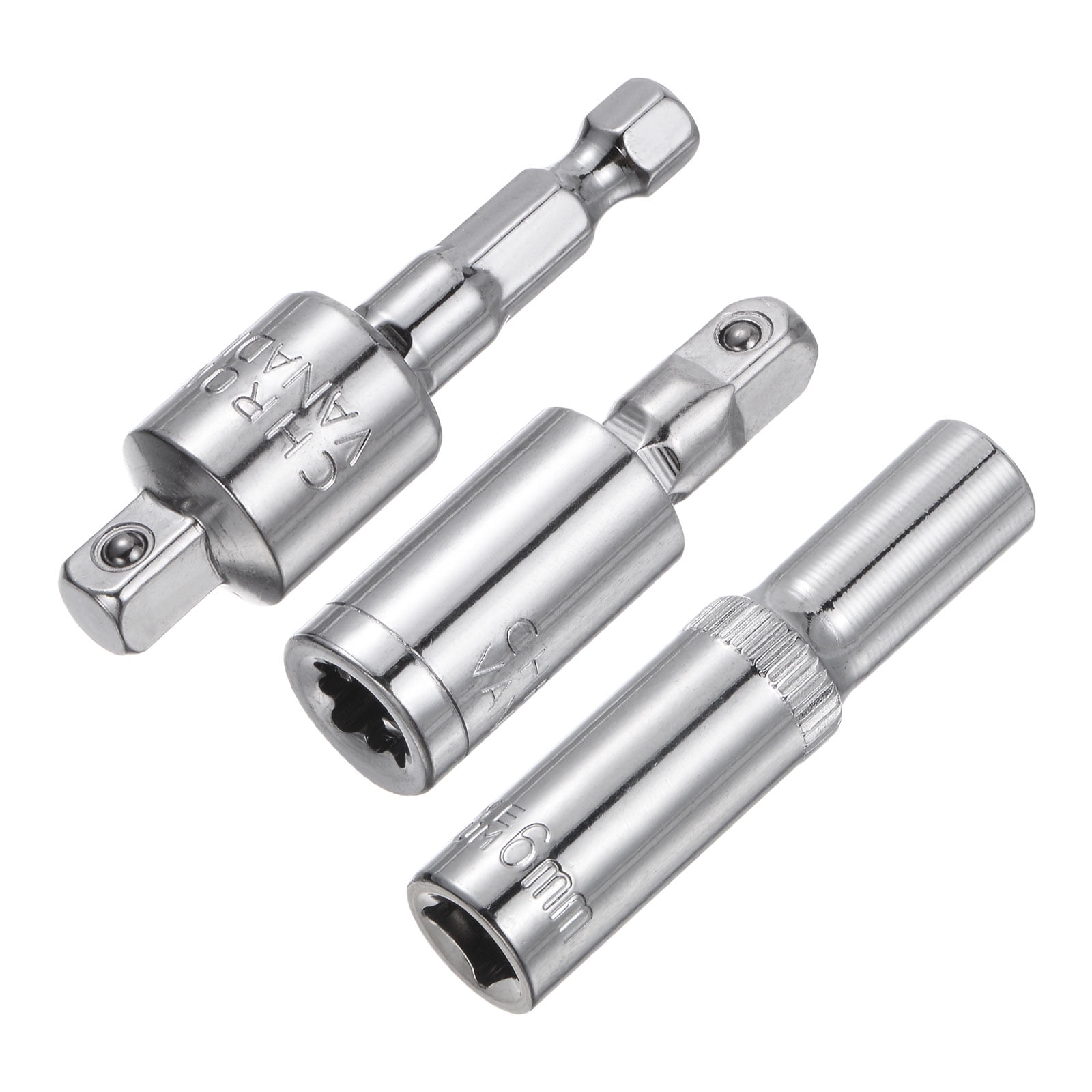 Uxcell 1/4" Drive 6mm Deep Socket Swivel Joints Hex Shank Impact Driver ...