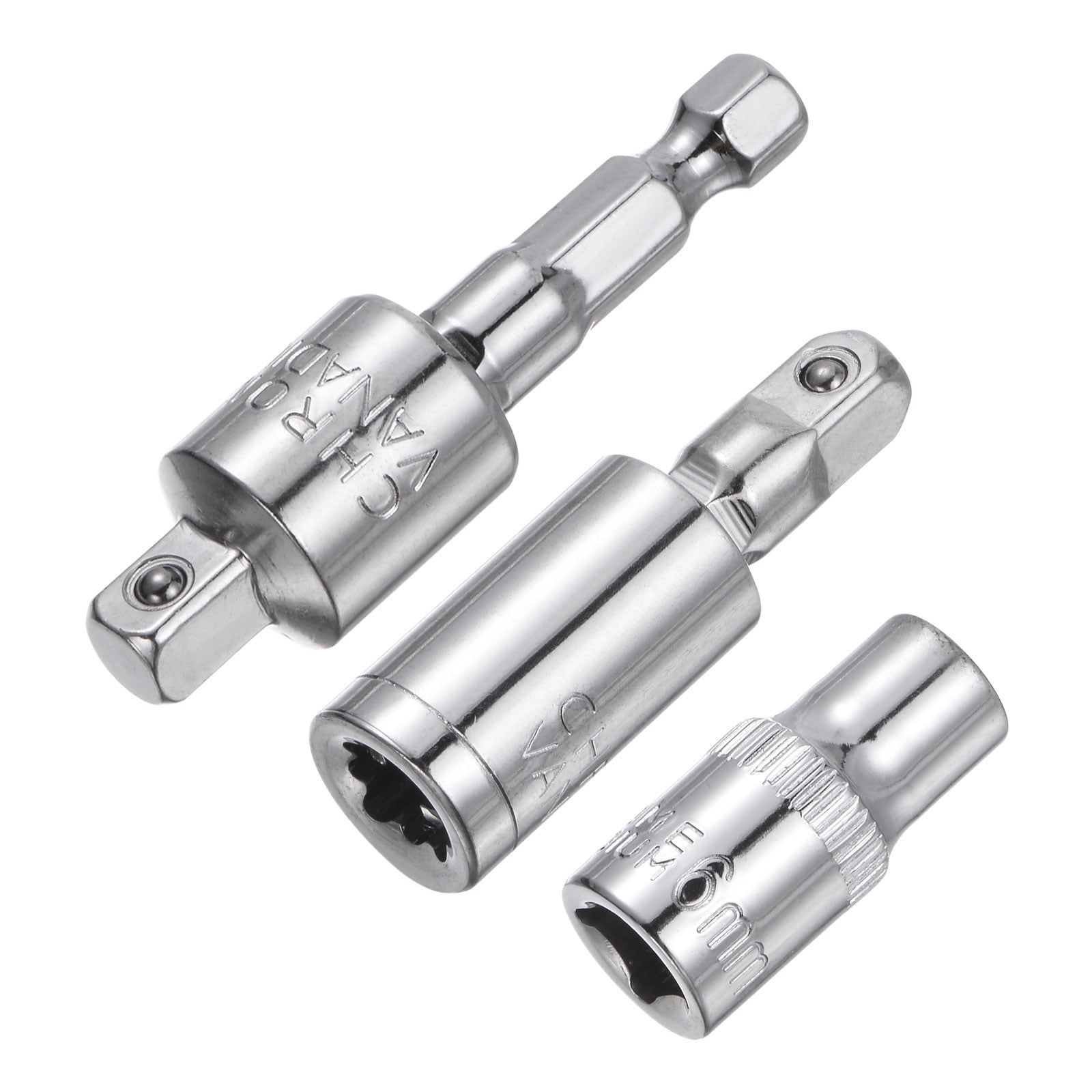 Uxcell 1/4" Drive 6mm Shallow Socket Swivel Joints Hex Shank Impact ...