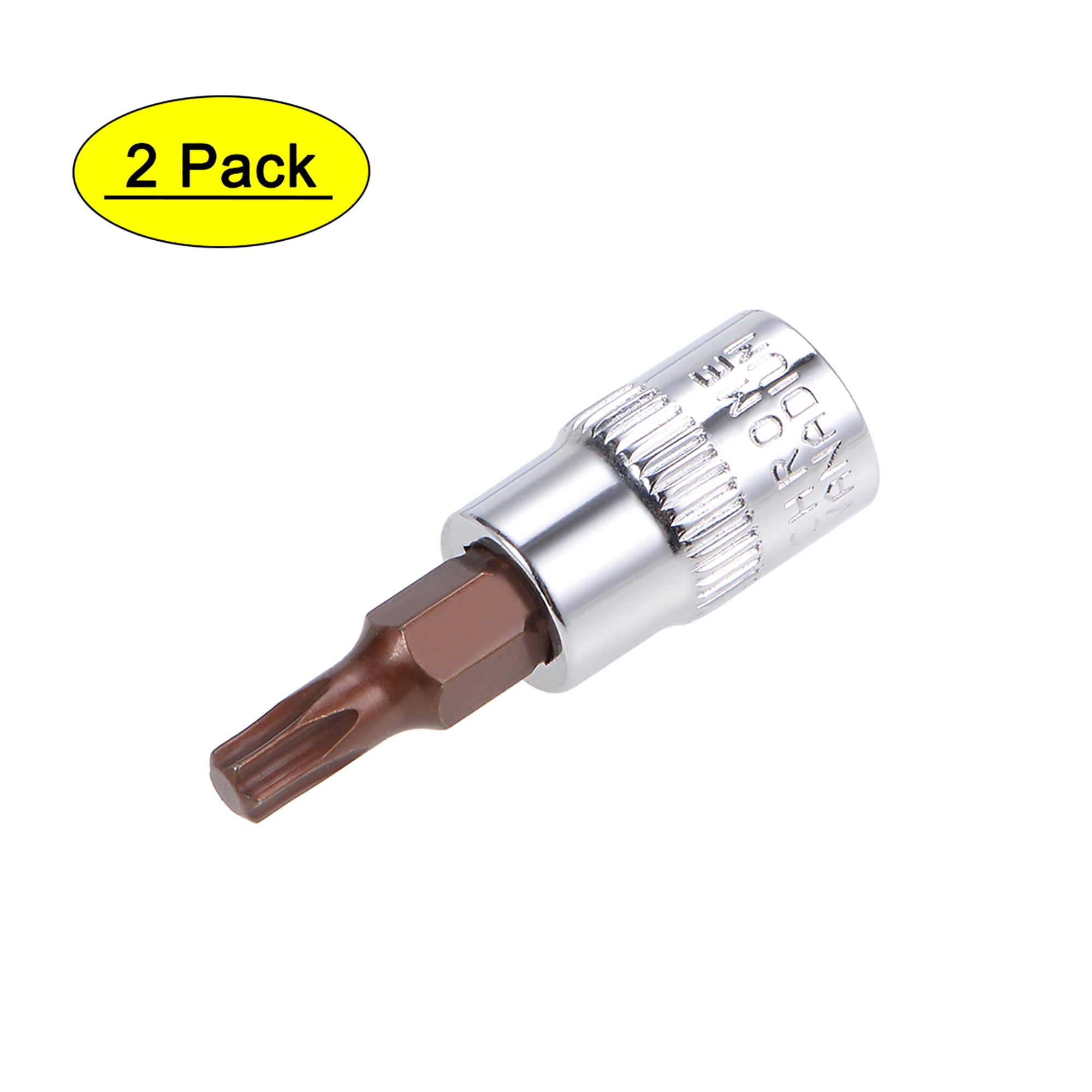 Uxcell 1/4" Drive x T15 Torx Bit Socket, S2 Steel Bits, CR-V Sockets ...