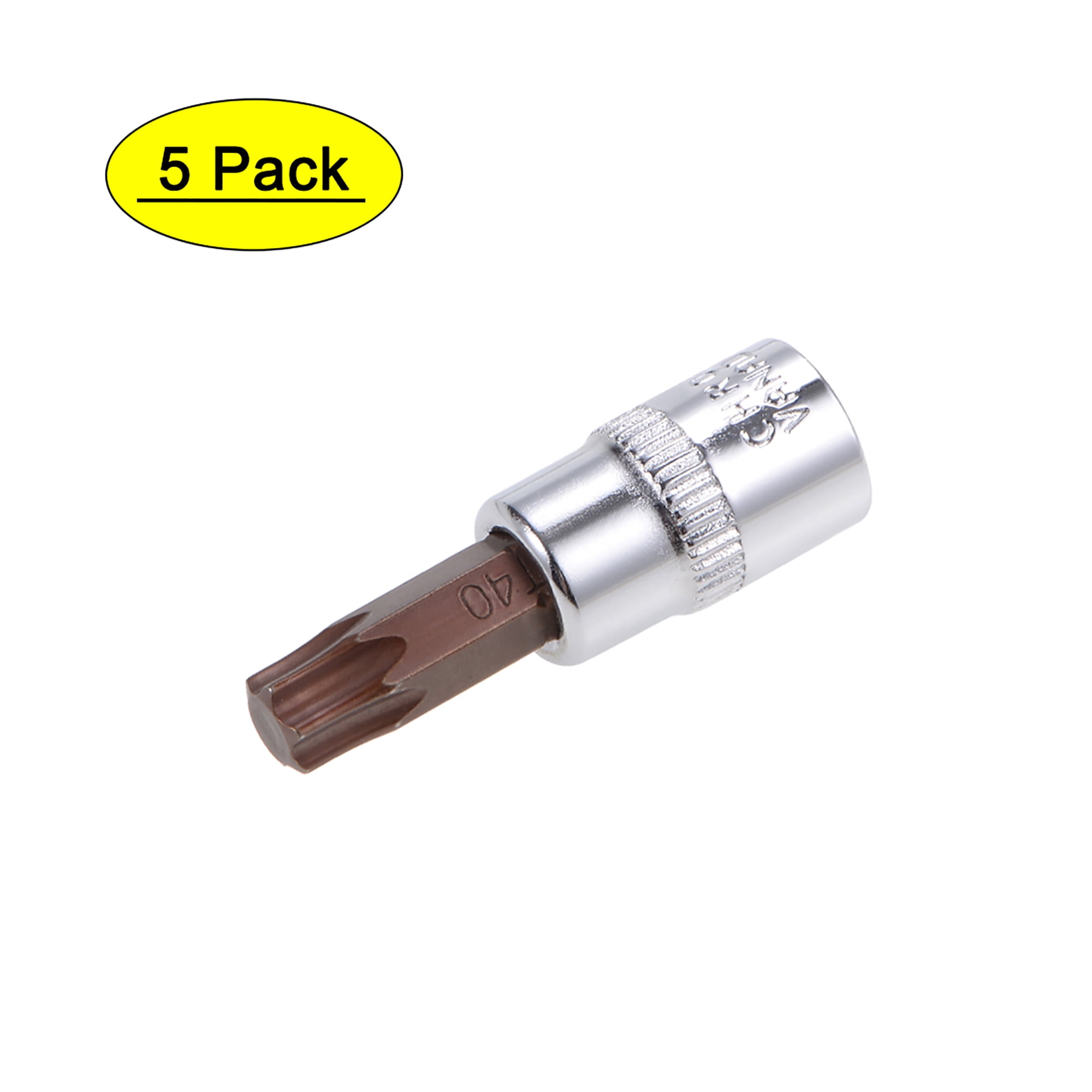 Uxcell 1/4" Drive x T40 Torx Bit Socket, S2 Steel Bits, CR-V Sockets 38mm Length (For Hand Use ...