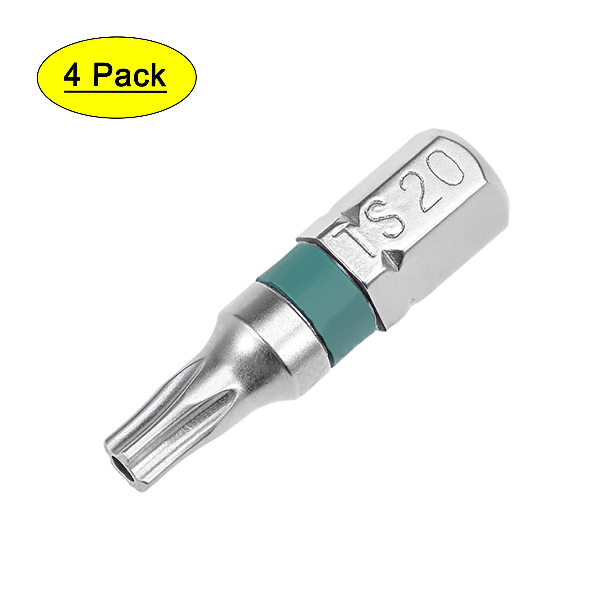 Uxcell 1/4" Hex Shank 1" Length TS20 S2 Steel Security Star Screwdriver ...