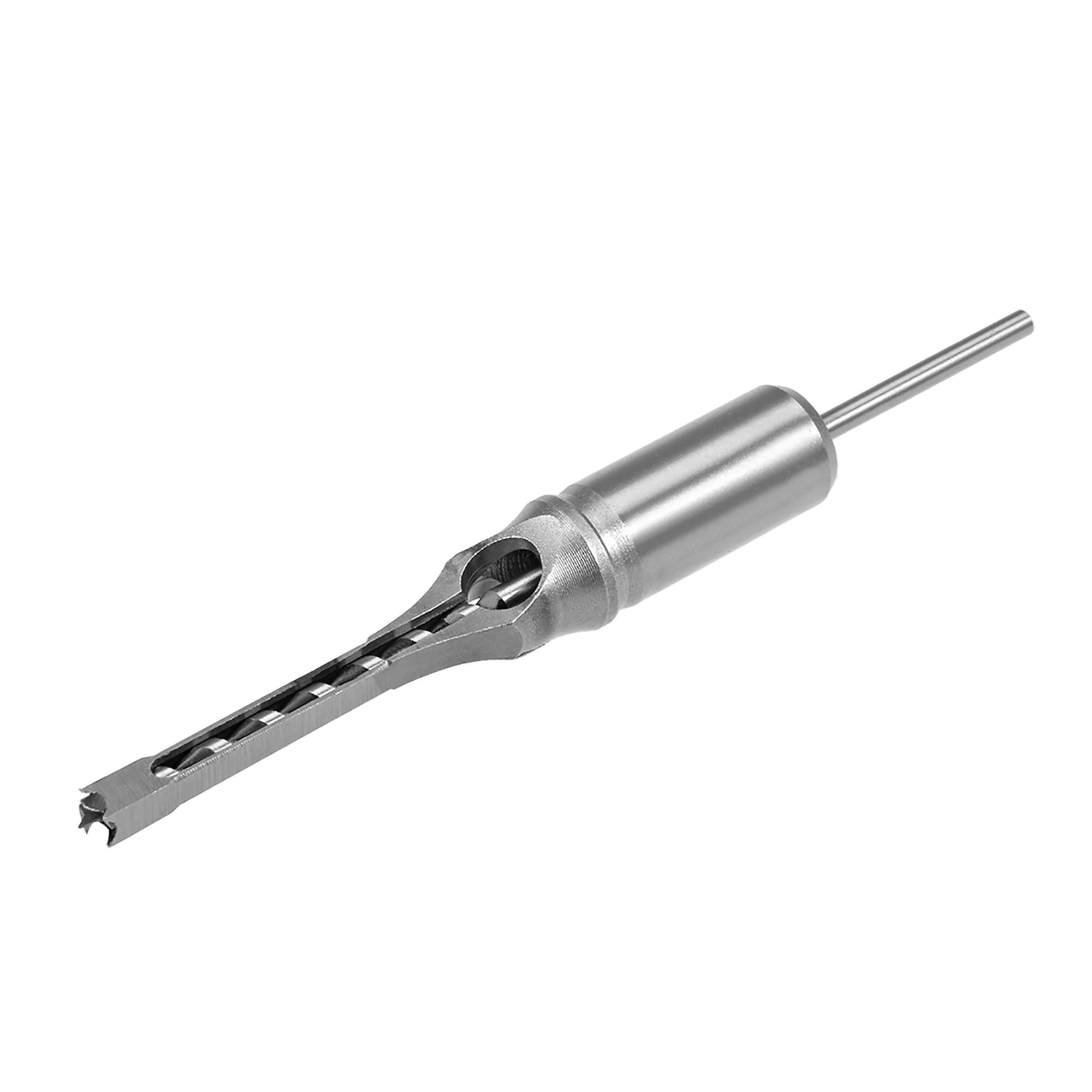 Uxcell 1/4" Hollow Chisel Mortiser Square Hole Drill Bit for Wood ...