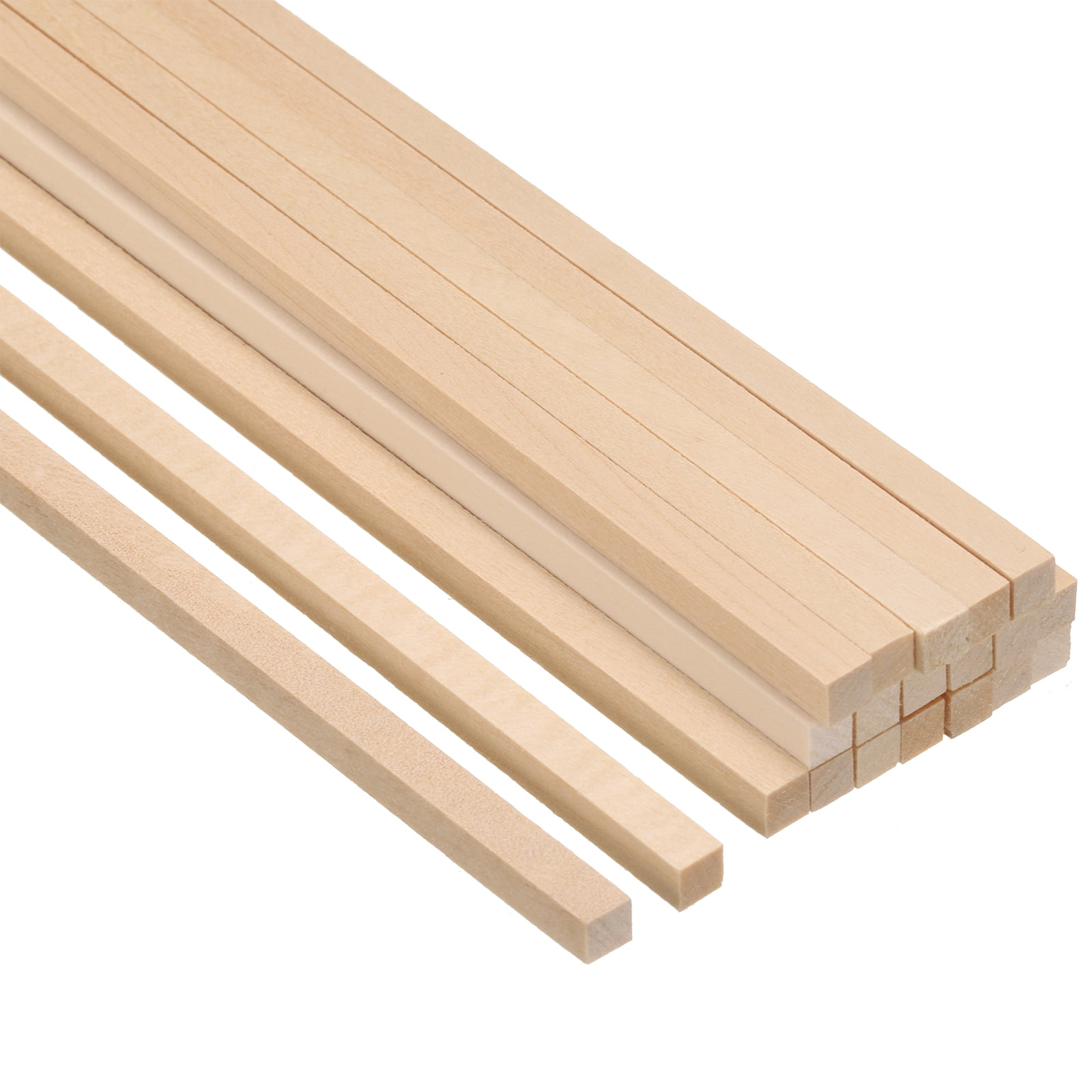 Uxcell 1/4 Inch Dowel Rods Wood Sticks 12 Inch Long Square Wooden ...