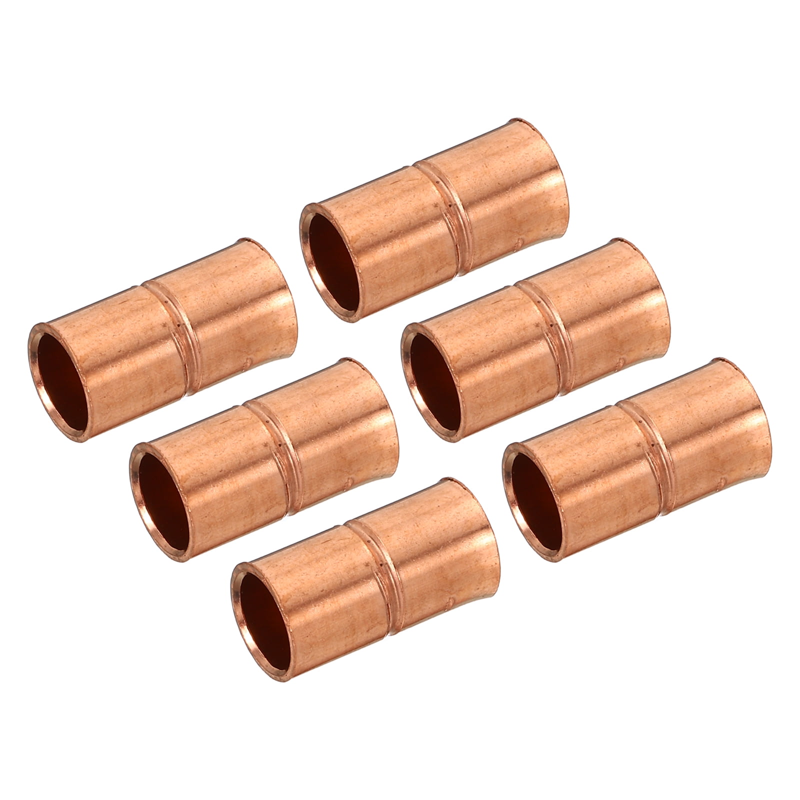 Uxcell 1/4 Inch ID Straight Copper Coupling Sweat End Welding Joint ...