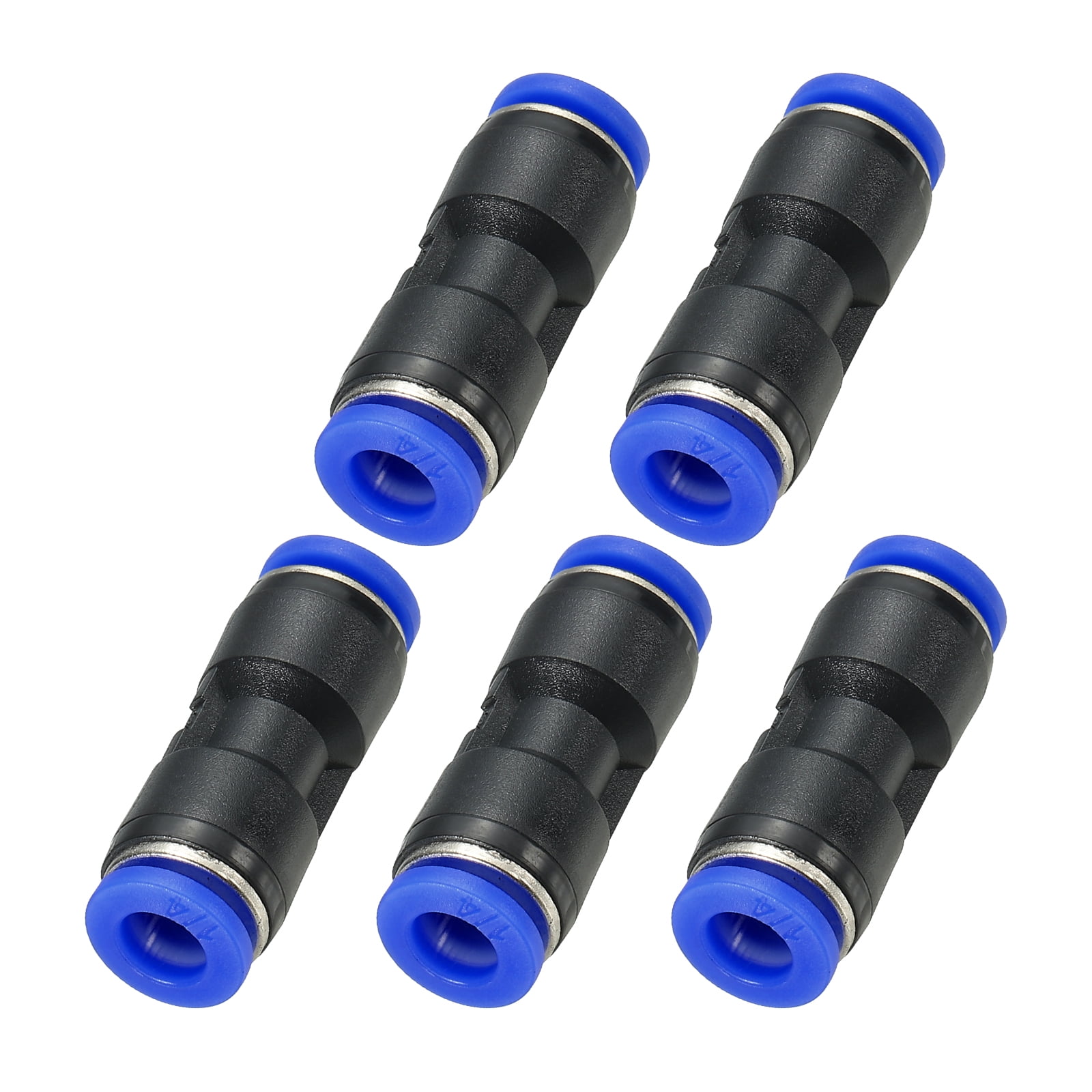 Uxcell 1/4 Inches Push to Connect Fittings, 5Pcs Plastic Air Line ...