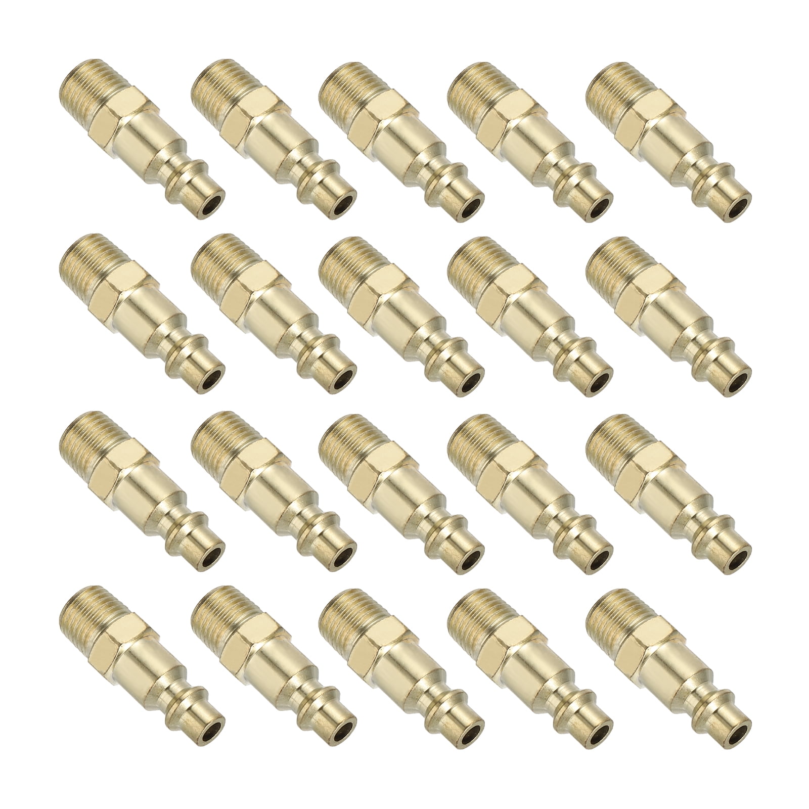 Uxcell 1/4" Male Industrial Air Plug Compressor Connect Fittings for ...