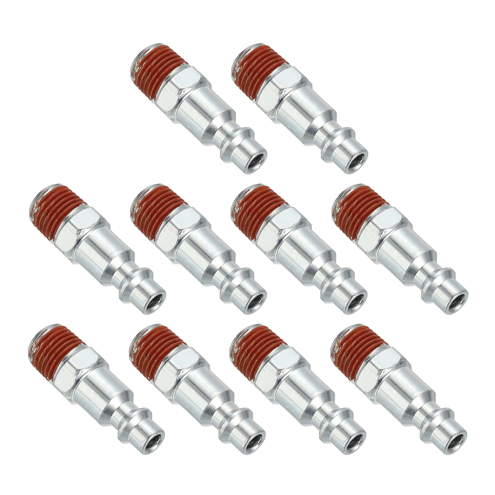 Uxcell 1/4" Male Industrial Air Plug Pneumatic Plugs for Automotive ...