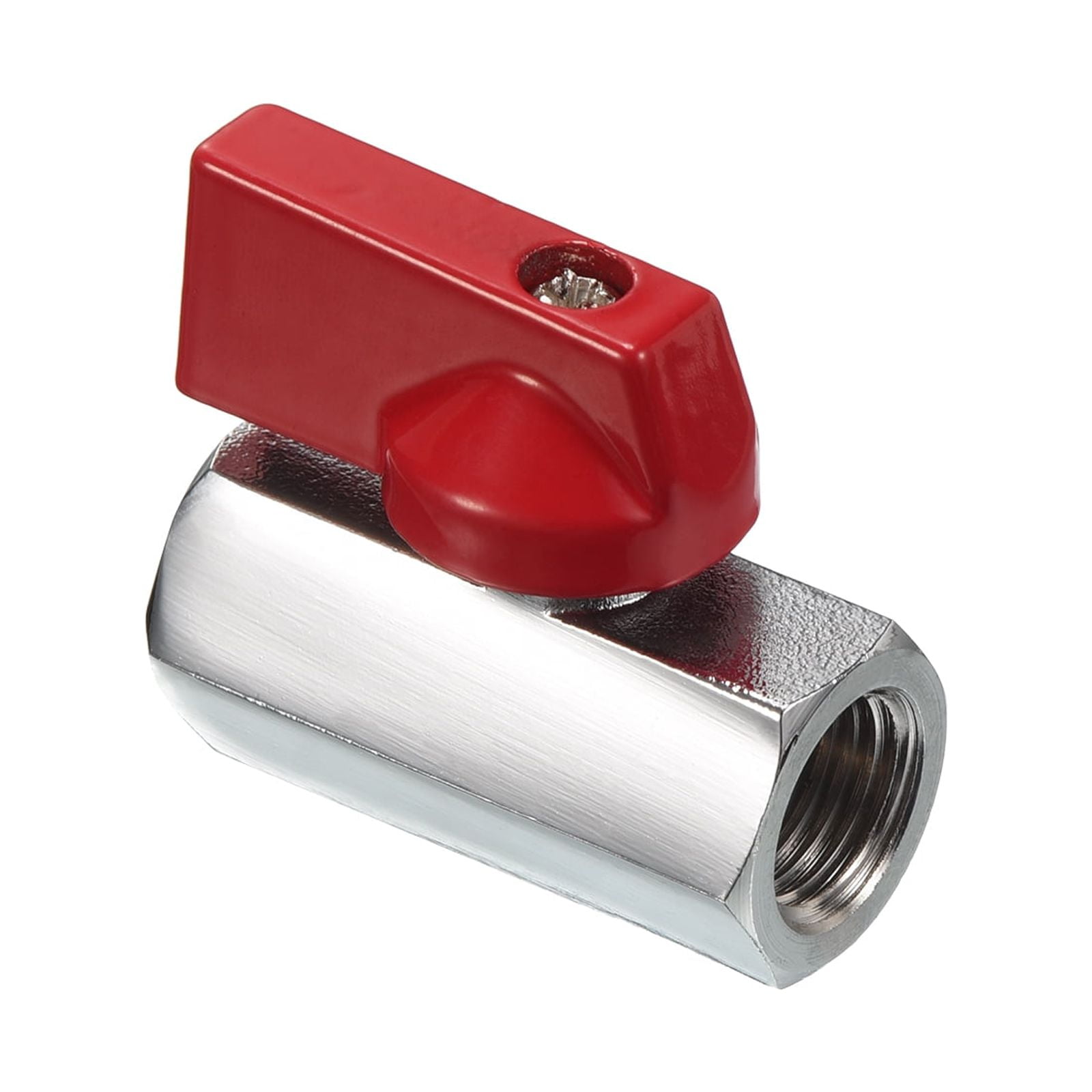 Uxcell 1/4 NPT Brass Mini Ball Valve, 1 Pack NPT Female to Female Shut ...