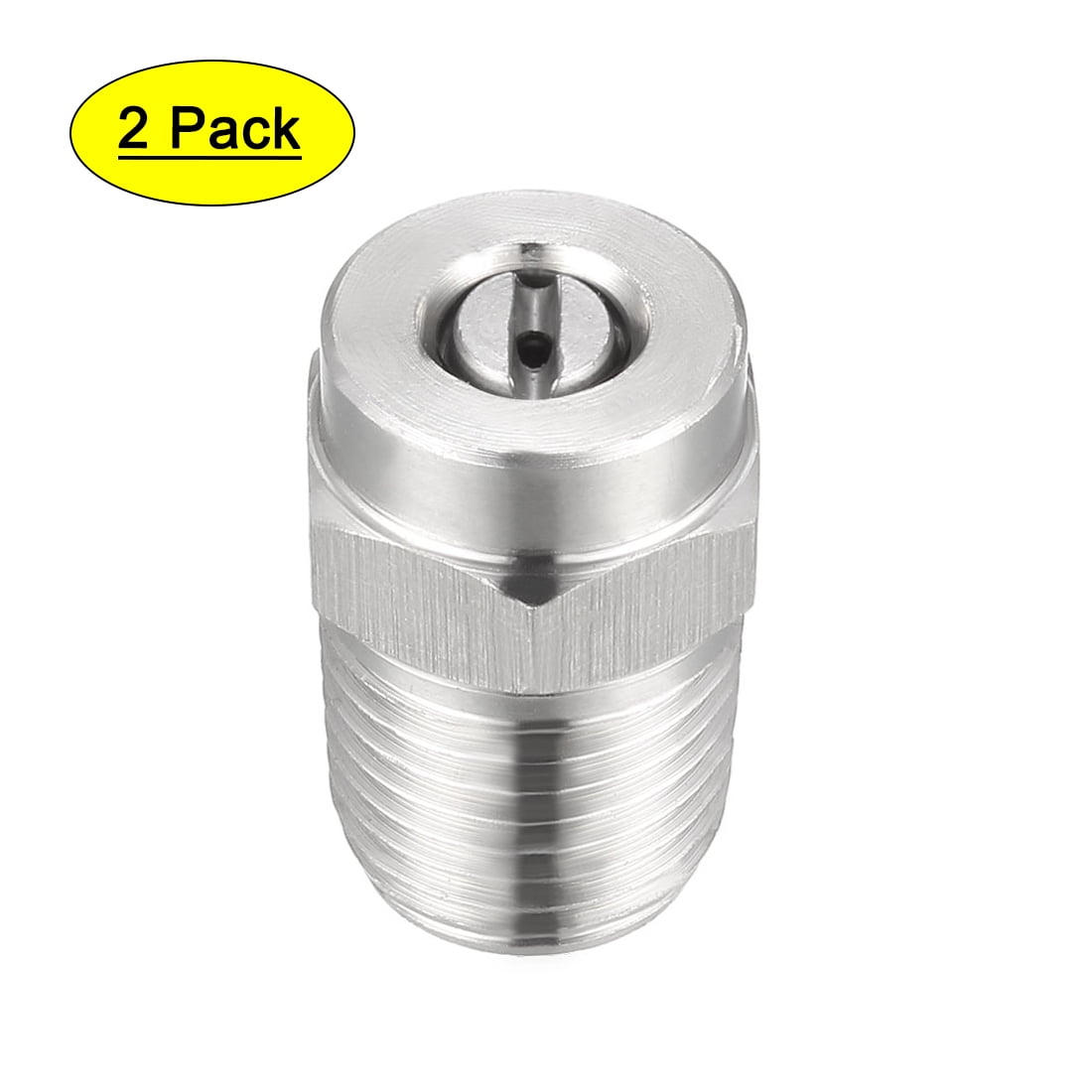 Uxcell 1/4 NPT Thread 25 Degree 1.2mm Orifice Diameter Spray Tip Nozzle ...