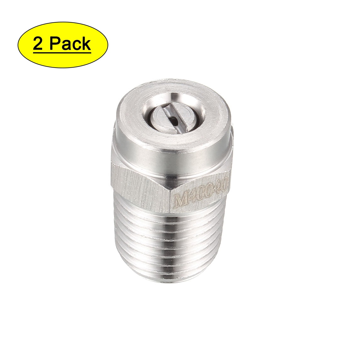 Uxcell 1/4 NPT Thread 40 Degree 1.2mm Orifice Diameter Spray Tip Nozzle ...