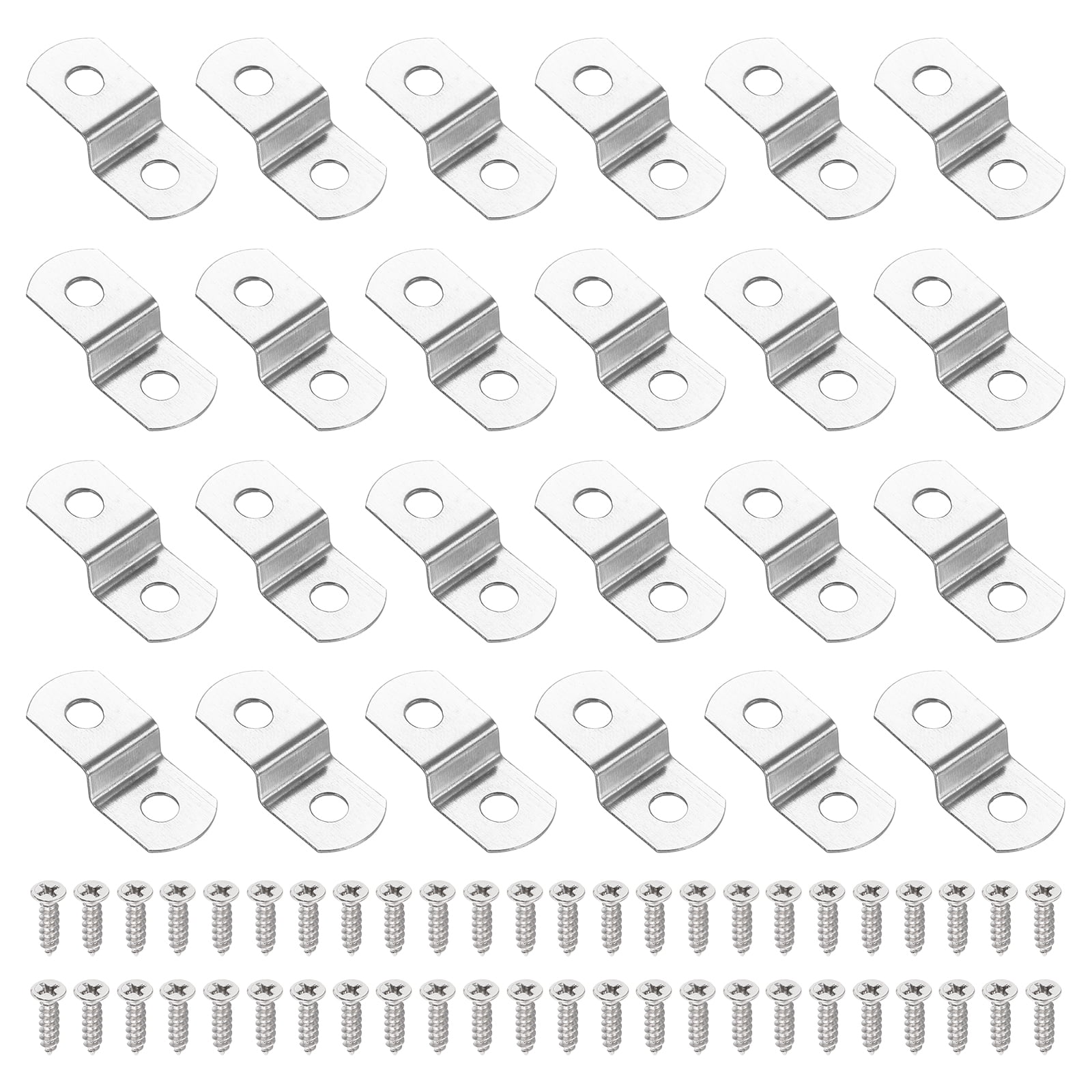 Uxcell 1/4" Offset Canvas Clips, 12 Pcs Metal Picture Framing Mirror ...