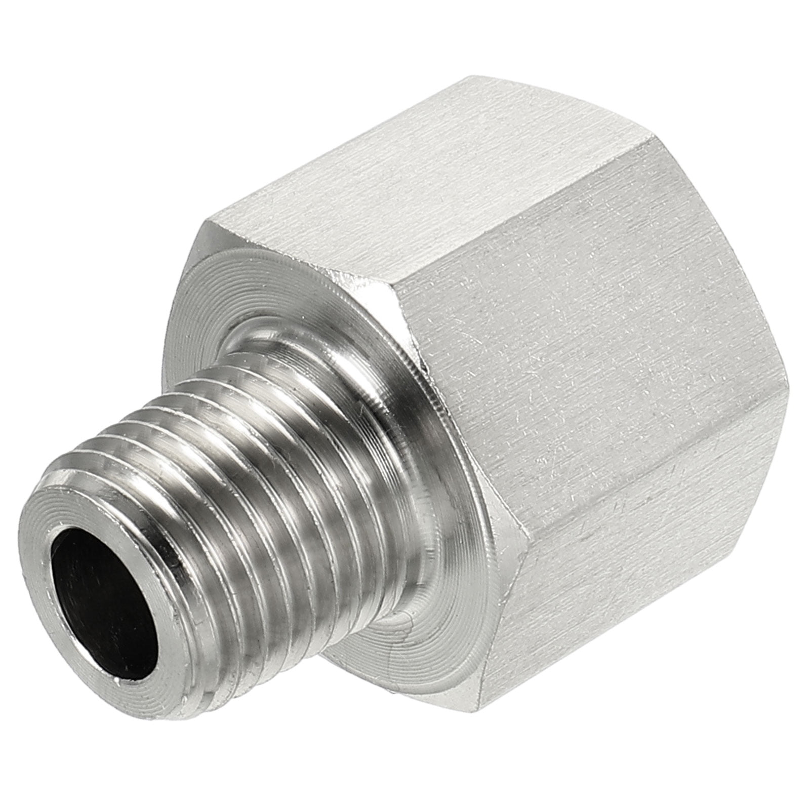 Uxcell 1/4 PT Male to 3/8 PT Female Stainless Steel Pipe Fitting Reducing Hex Bushing - Walmart.com