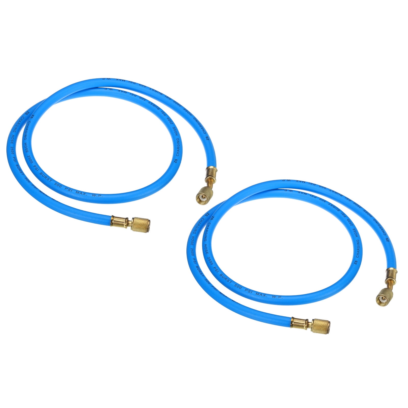 Uxcell 1/4 SAE Refrigerant Charging Hose 3.9ft 500PSI HVAC Hose for Air ...