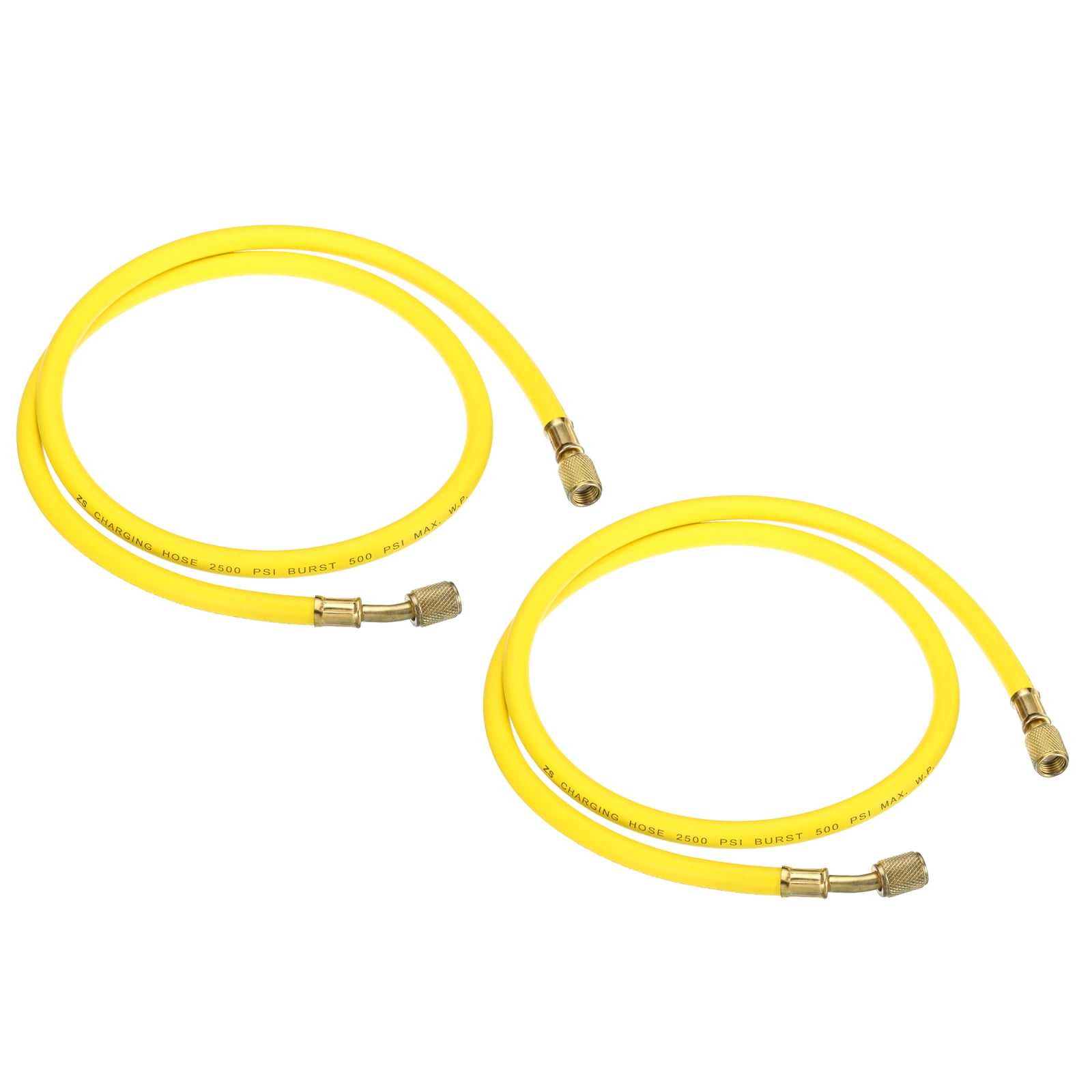 Uxcell 1/4 SAE Refrigerant Charging Hose 3.9ft 500PSI HVAC Hose for Air ...