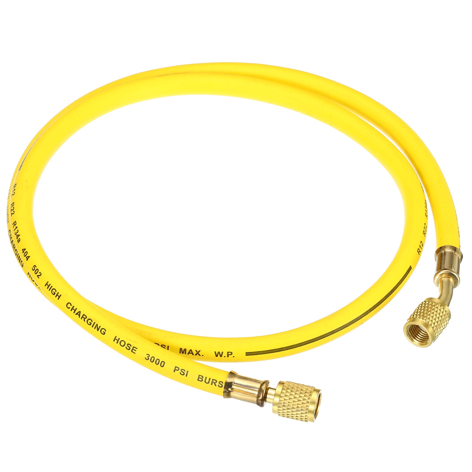 Uxcell 1/4 SAE Refrigerant Charging Hose 3.9ft 600PSI HVAC Hose for Air ...
