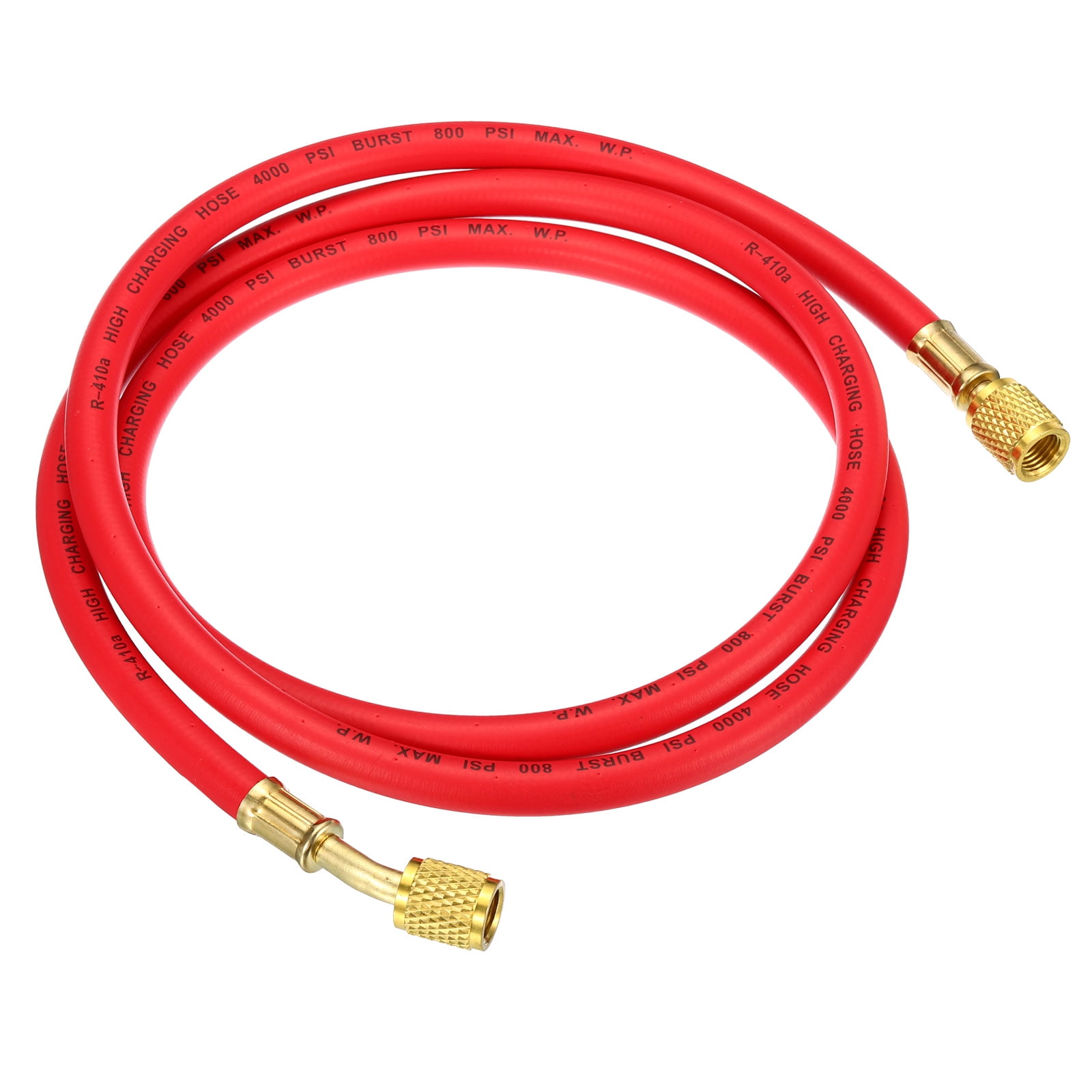 Uxcell 1/4 SAE Refrigerant Charging Hose 4.9ft 800PSI HVAC Hose for Air ...