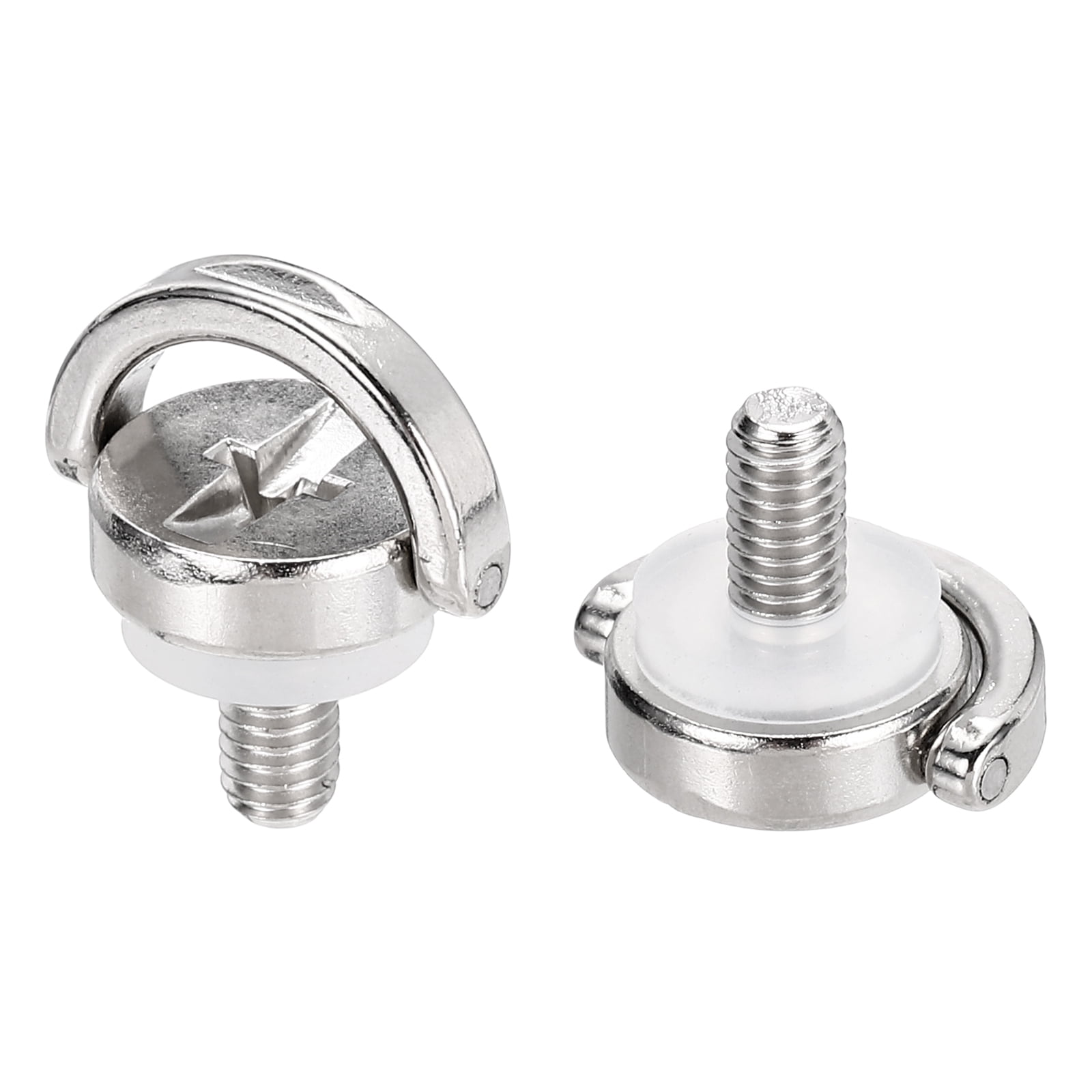 Uxcell 1/4" Stainless Steel D Ring Screw, 2Pcs Ring Camera Screws ...