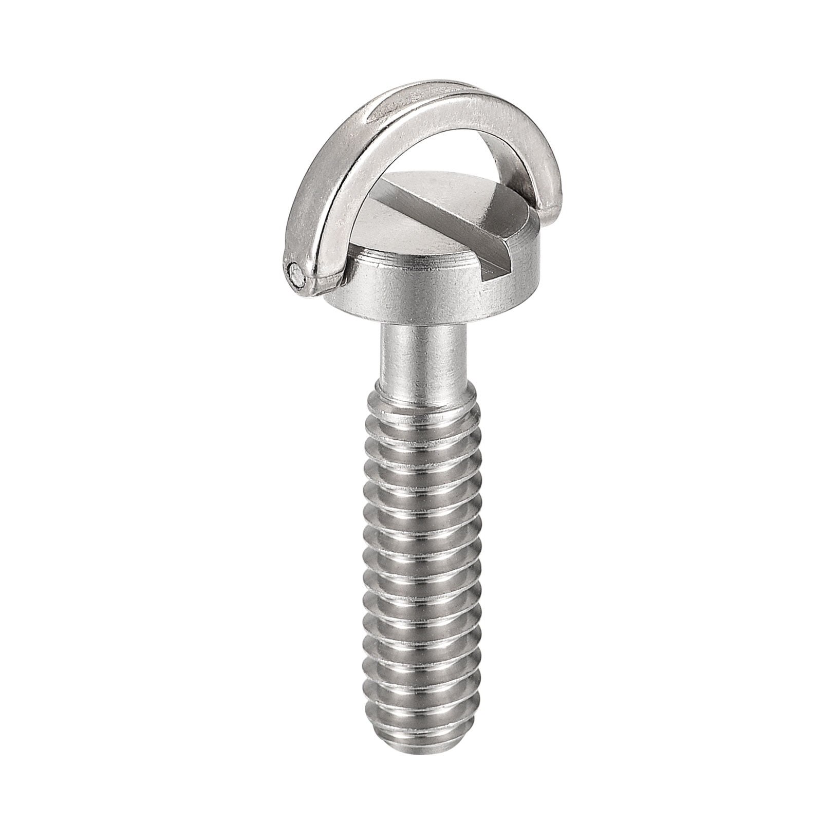 Uxcell 1/4" Stainless Steel Mounting Screw Adapter Slotted 1.02" Long ...