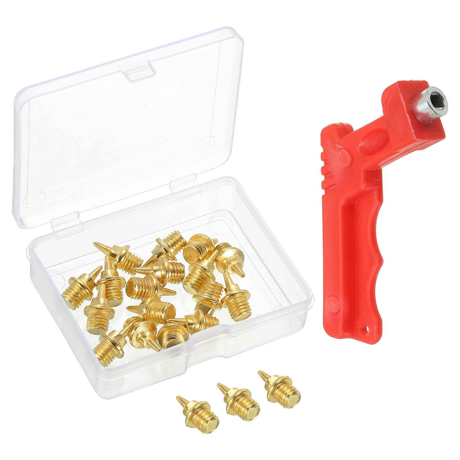 Uxcell 1/4" Track Spikes Steel Short Spike Sports Spikes with Spike ...
