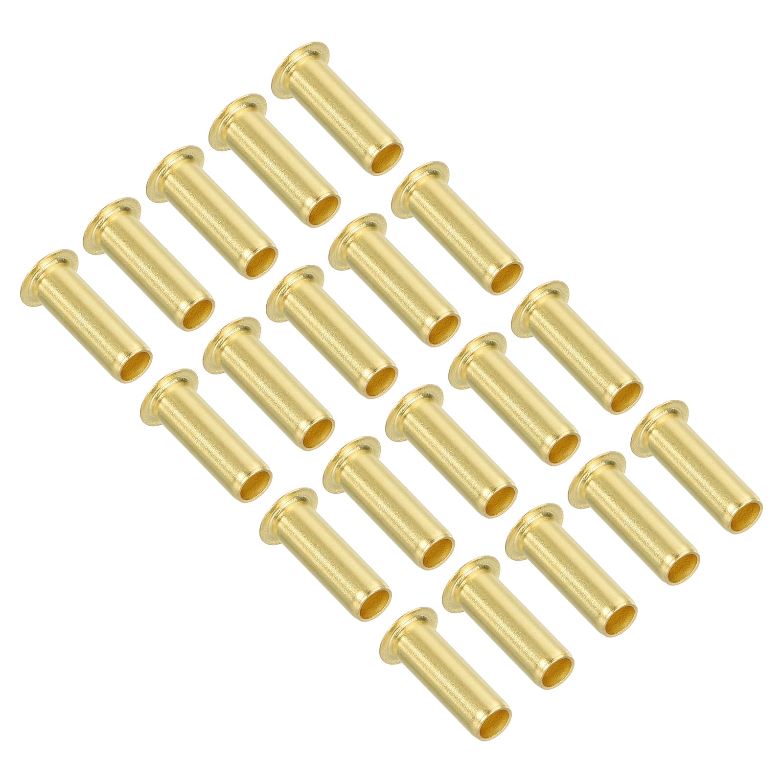 Uxcell 1/4" Tube ID Brass Compression Insert, 20Pcs Insert Tube Support ...